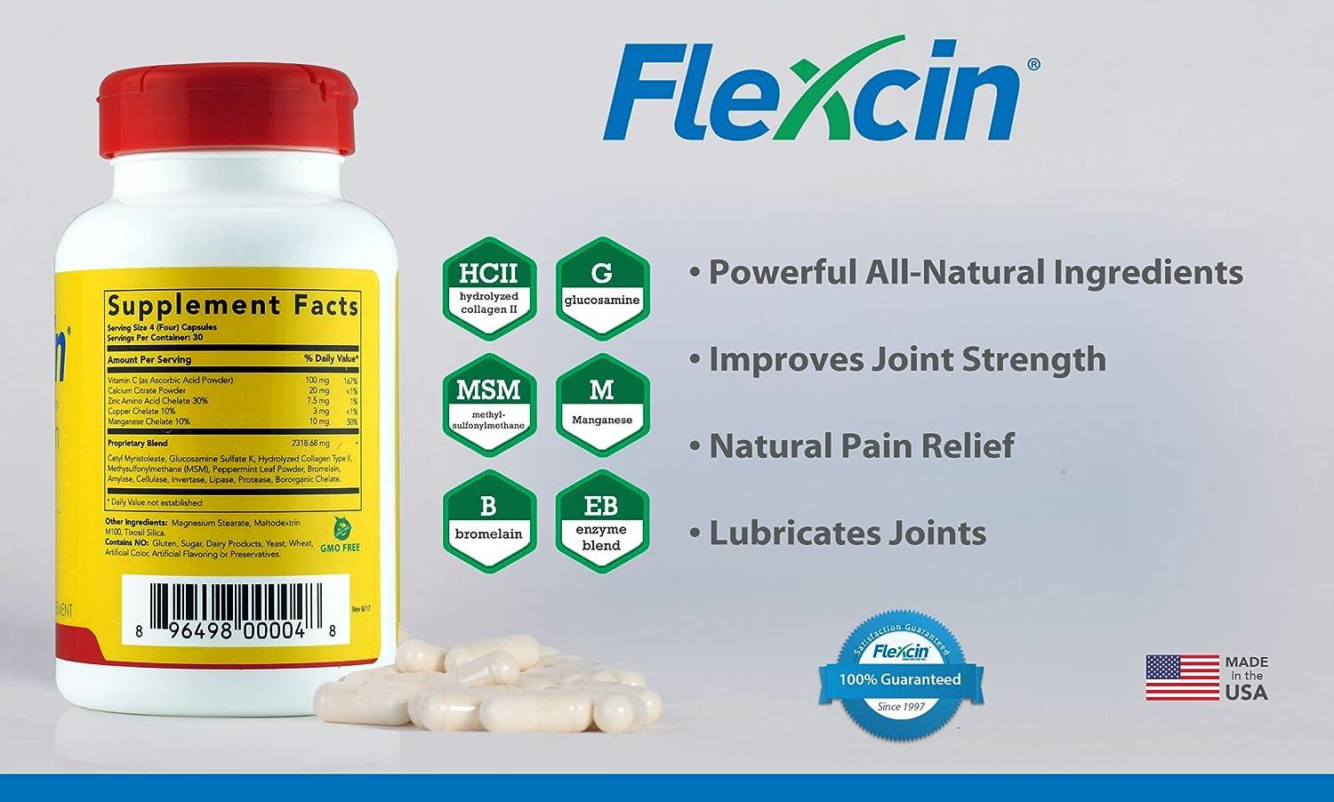 Flexcin Load up Formula with CM8 - 120 Capsules: Joint Support ...