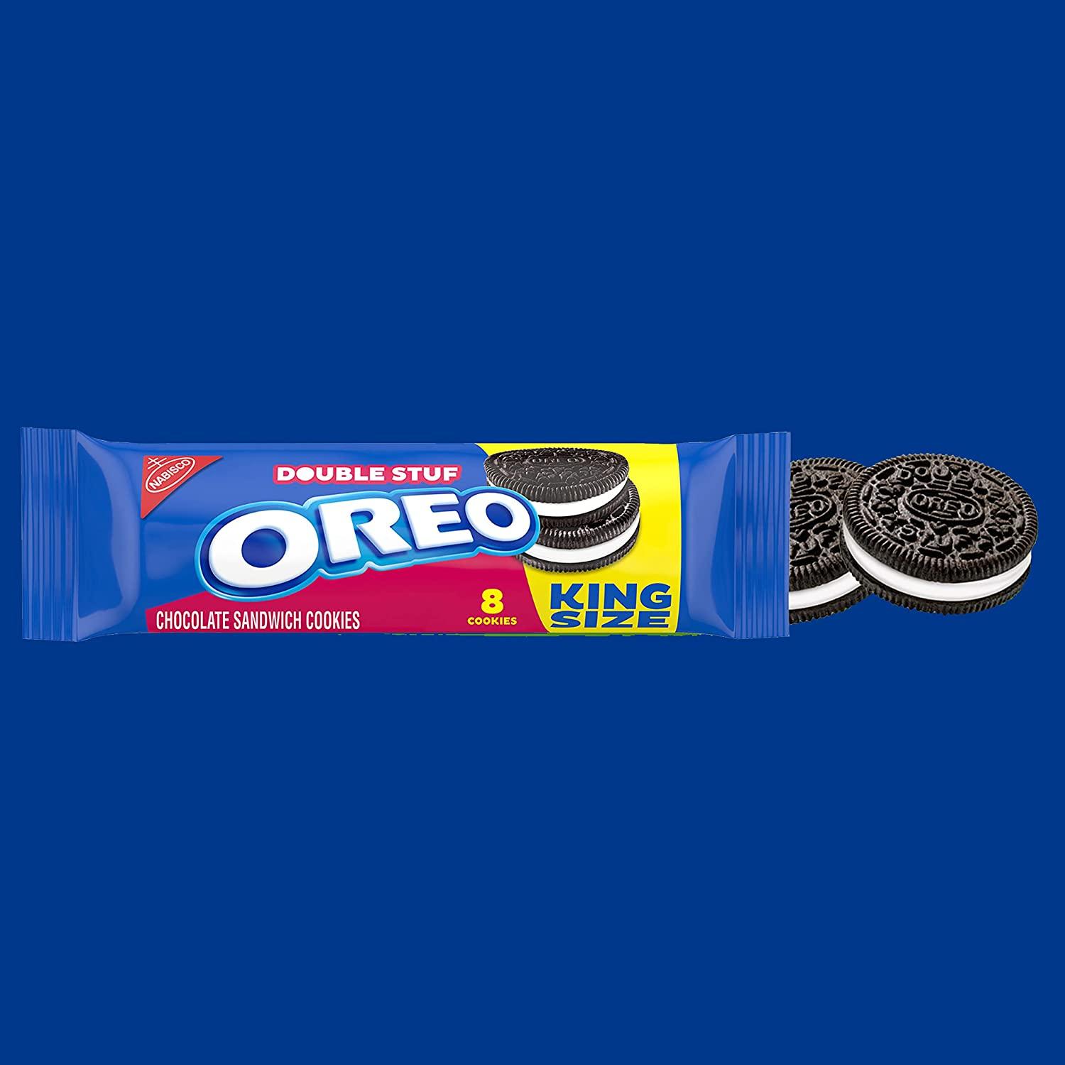 OREO Double Stuf Chocolate Sandwich Cookies 10 King Size Packs - Original Flavor 4.1oz/Pack ...
