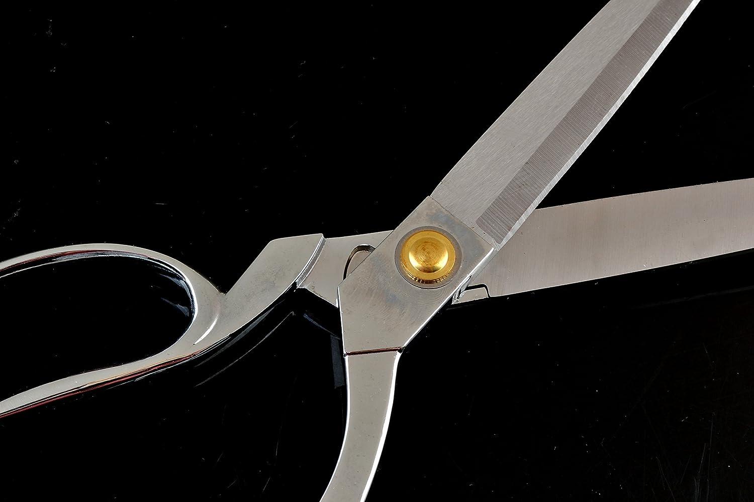eZthings Heavy Duty 10.5 Inch Scissors for Fabric, Leather, and Raw ...