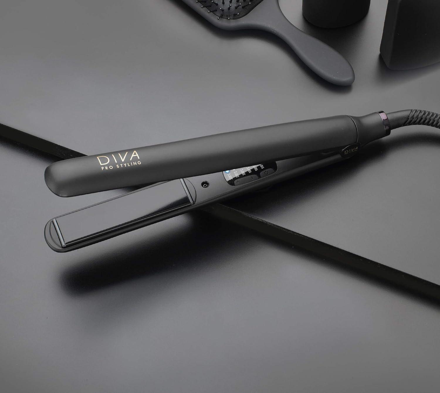 Diva Pro Styling Digital Straightener and Styler Onyx with Macadamia ...