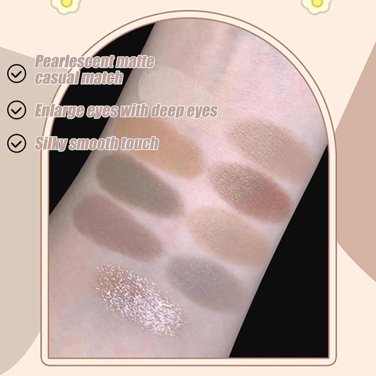 Toast Earth Color Eyeshadow Palette Nine-Color Blush Eyeshadow All-in ...