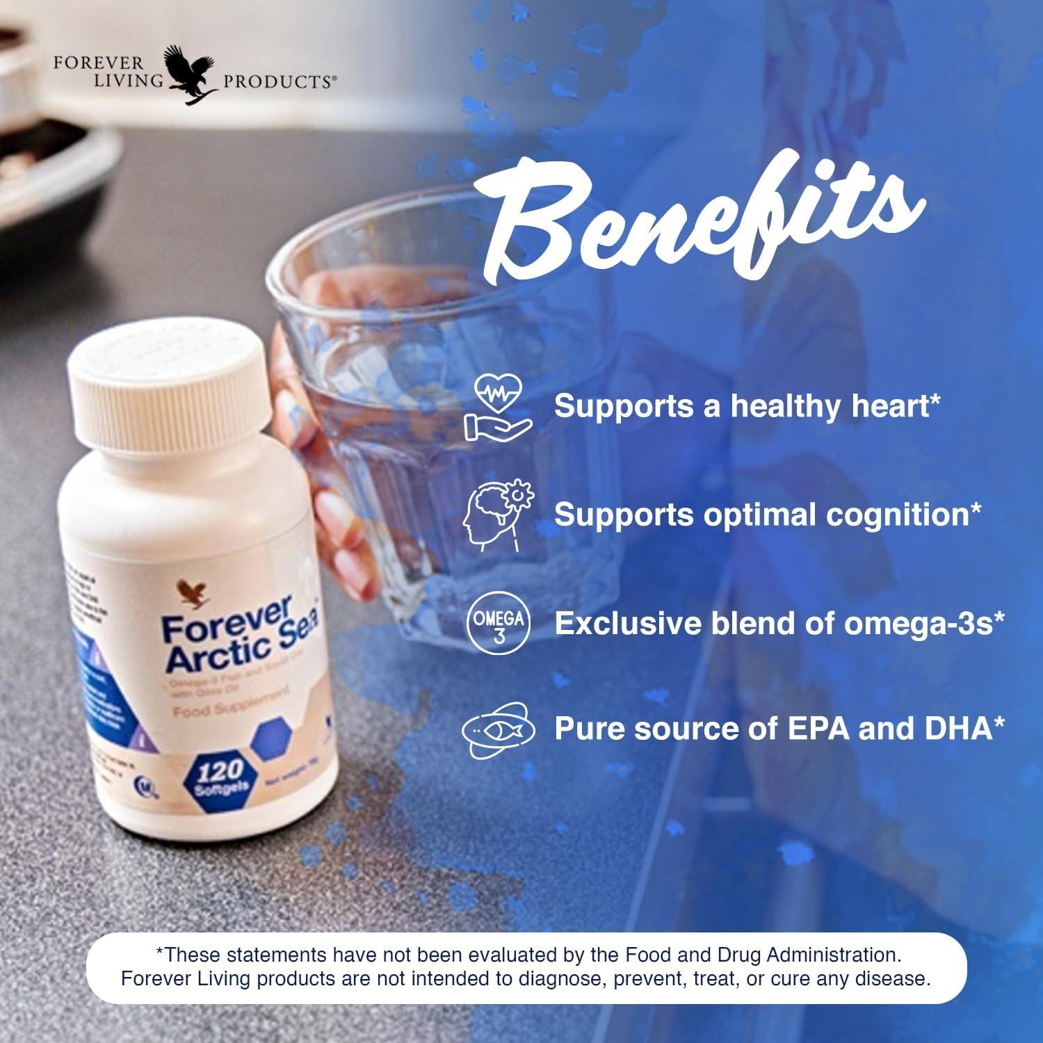 Forever Arctic-Sea Super Omega-3 120 Softgels - Fish & Calamari Oils ...