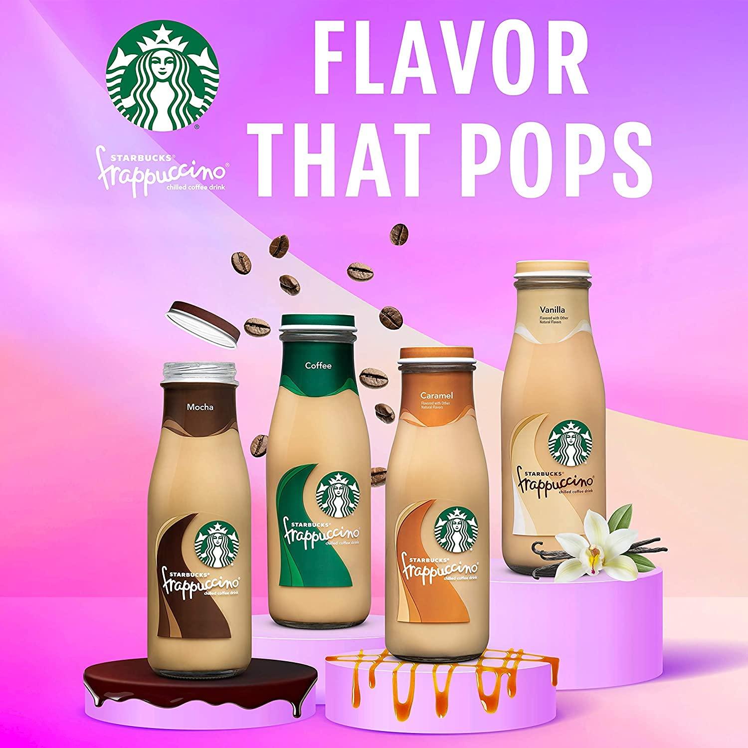 Starbucks Frappuccino Vanilla Coffee Drink 13.7 Fl Oz - Pack of 12 ...
