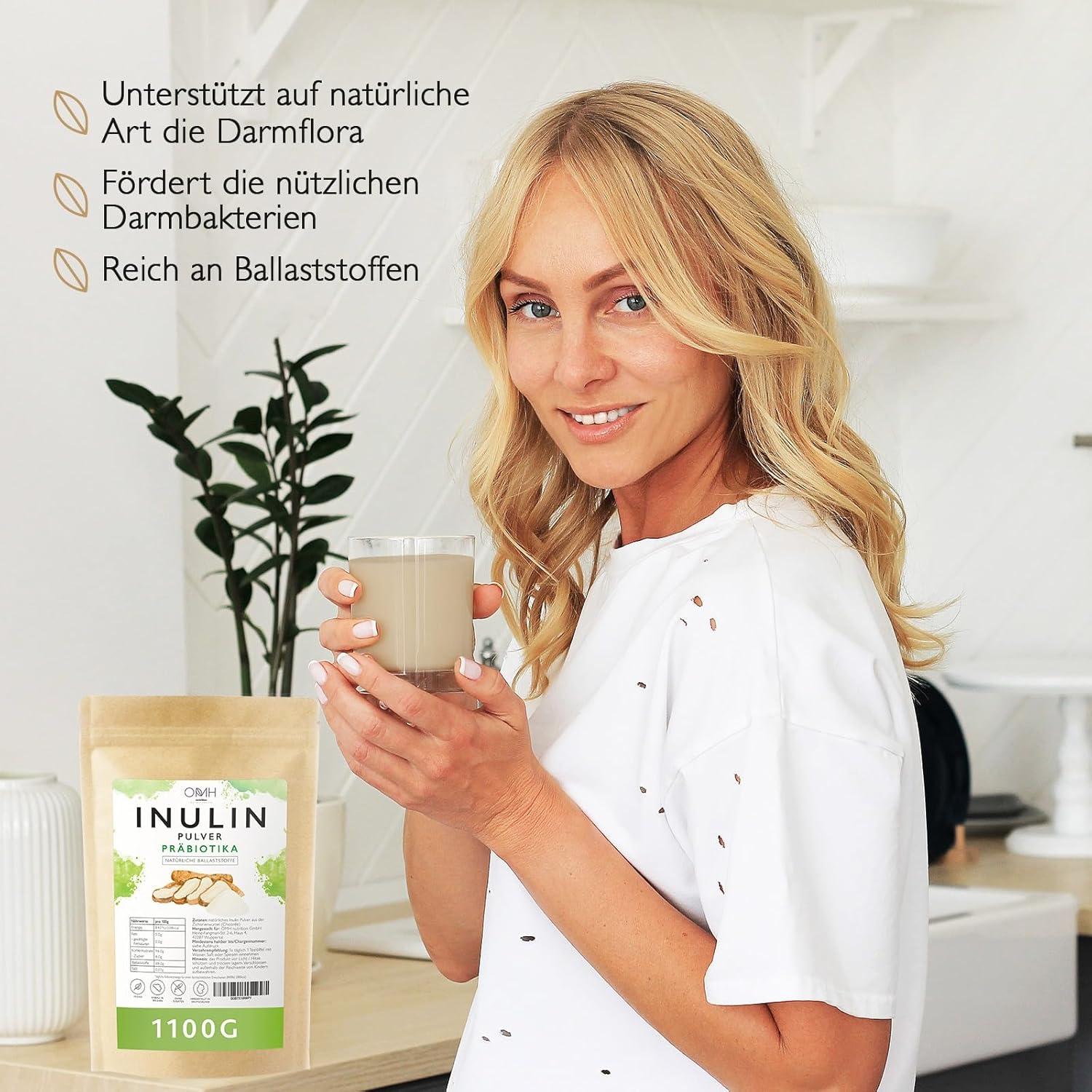 Inulin Powder Prebiotics Fiber 1100g | Vegan Chicory Root - Grown in ...