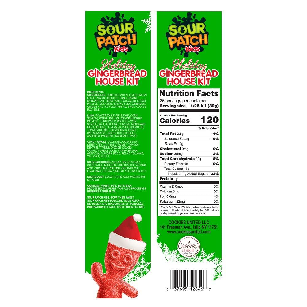 Sour Patch Kids Holiday Gingerbread House Kit - Festive DIY Candy ...