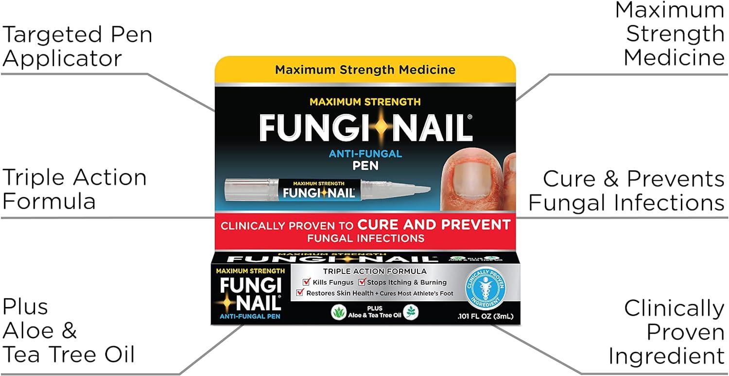 Fungi-Nail Pen Applicator Anti-fungal Solution 0.10 Fl Oz - Pack of 2
