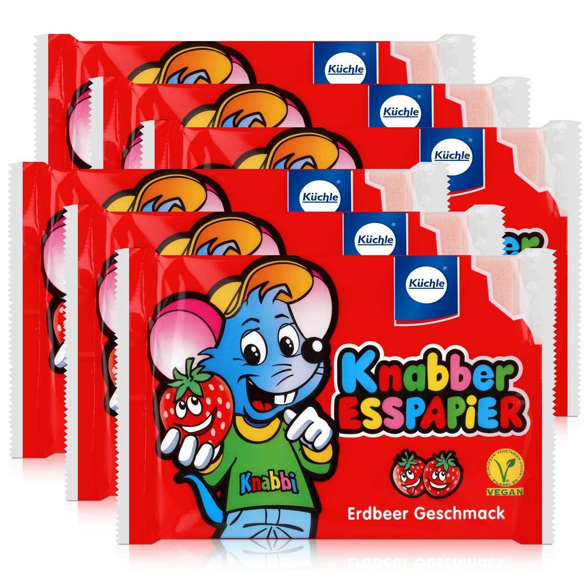 K chle Nibbles Red Strawberry Flavour Edible Paper Wafers 25g - Pack of ...