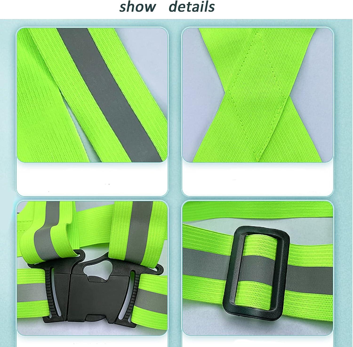 SPDTECH Reflective Running Gear - High Visibility Glow Belt Vest for ...