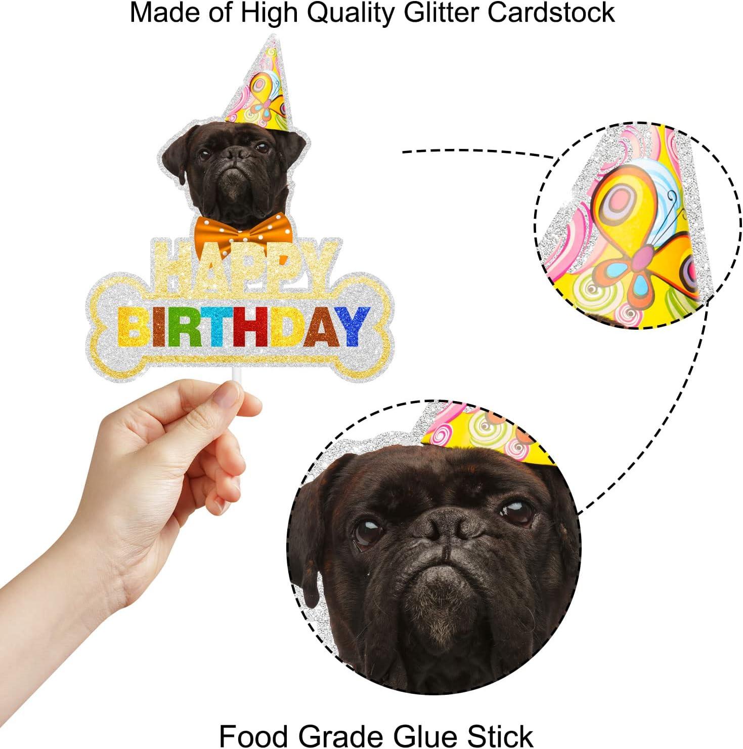 Pug Happy Birthday Cake Topper - Puppy Pet Theme Welcome new members ...