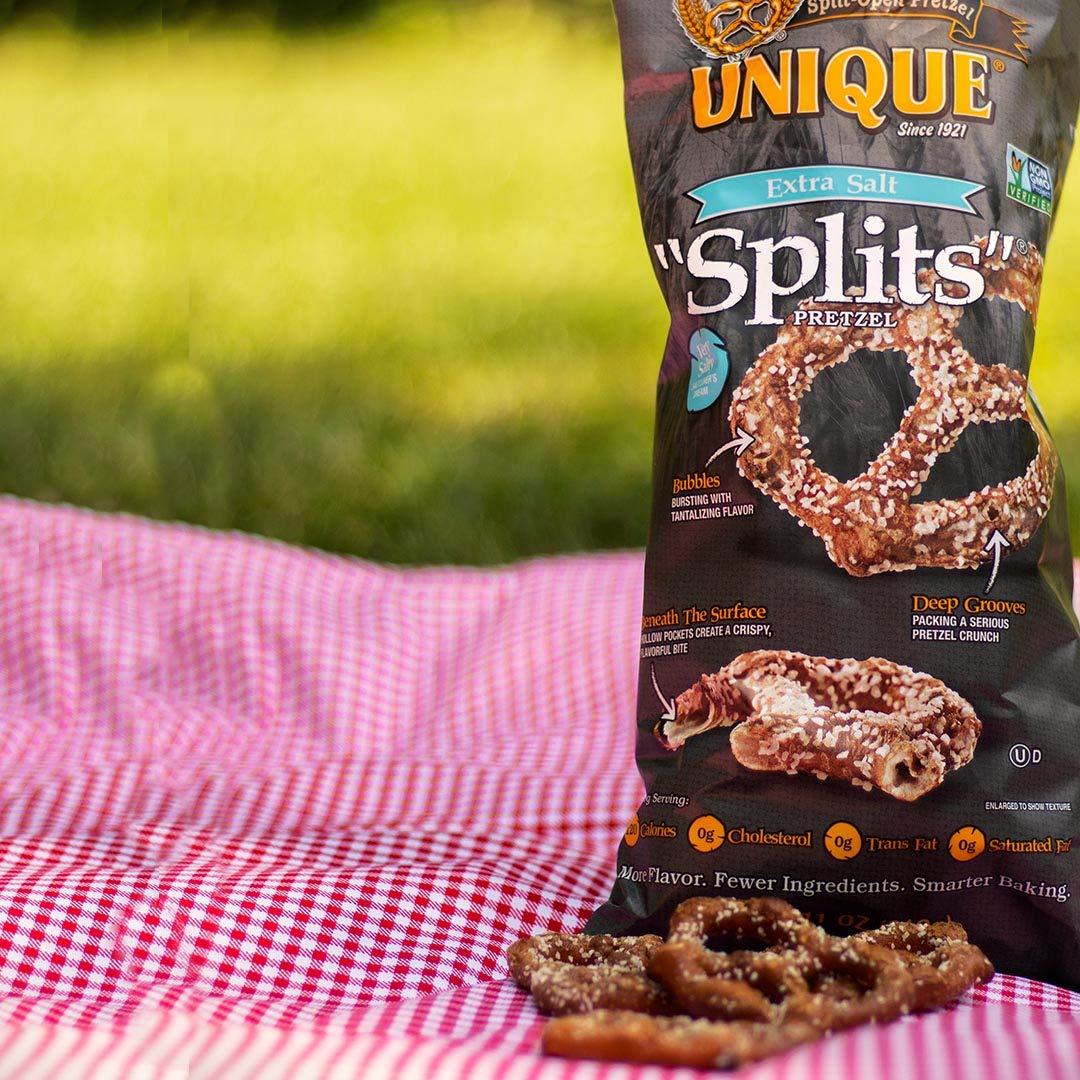 Buy Unique Pretzel Splits Extra Salt 11 oz - Crunchy Snack Delight ...