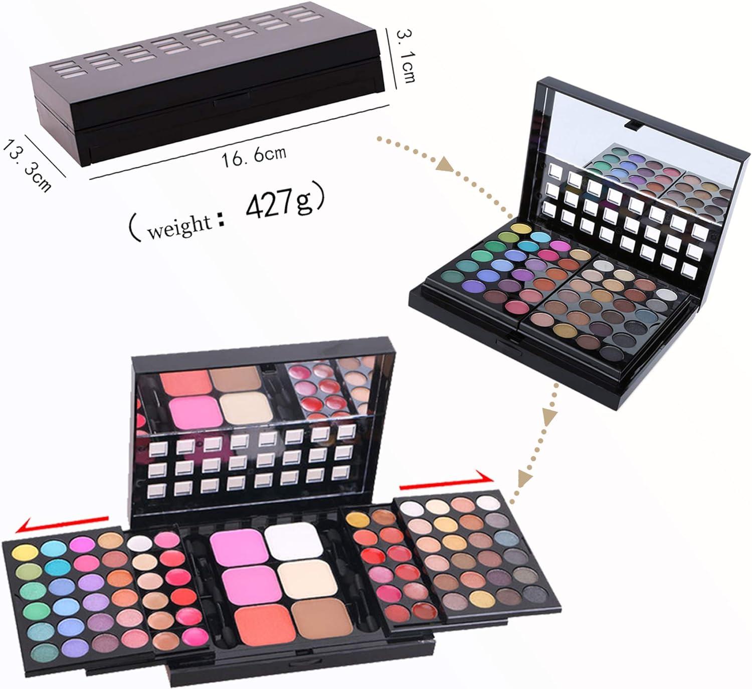 BrilliantDay 78 Colours Professional Makeup Palette Set with Eyeshadows ...