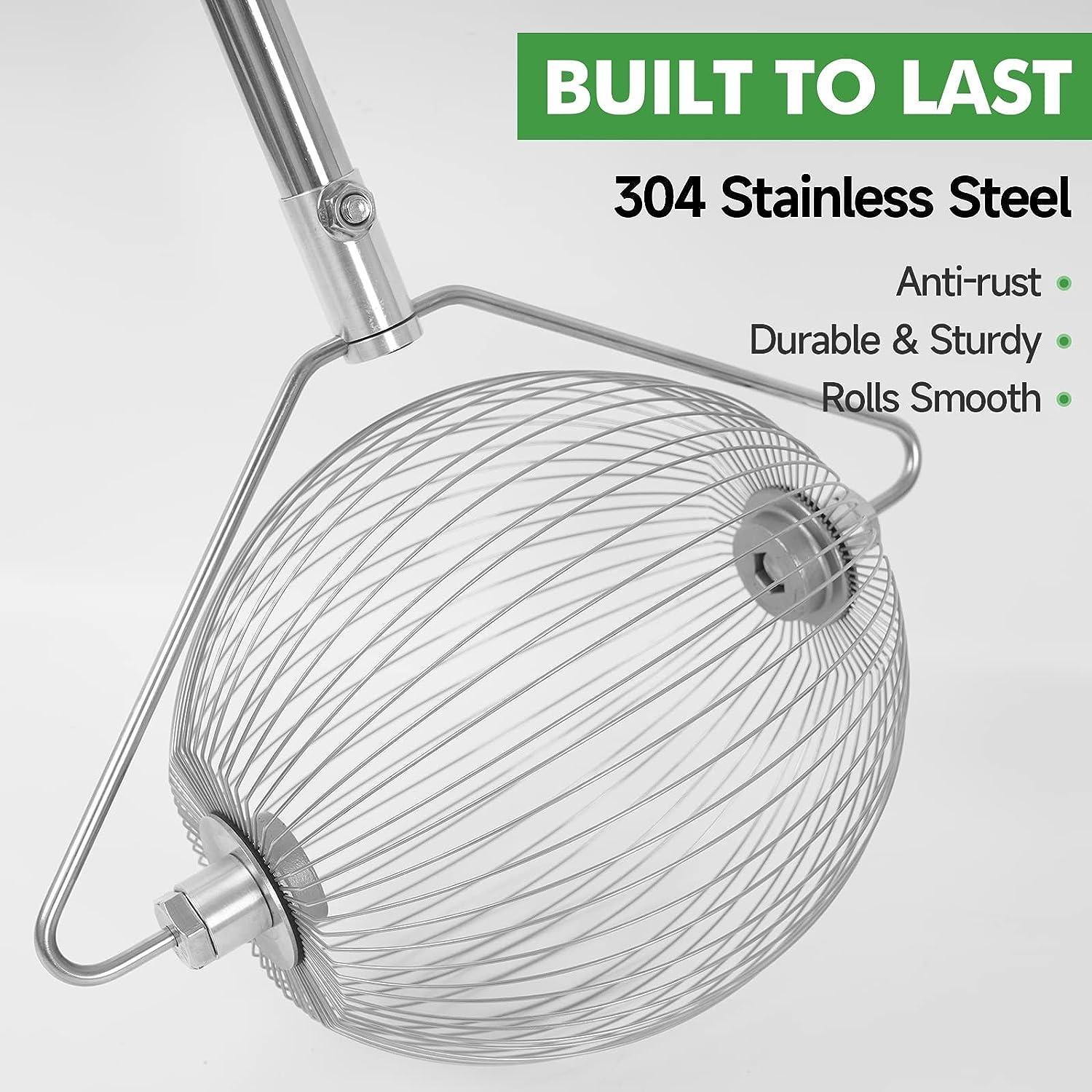 River Hill Golf Ball Retriever - Rolling Golf Ball Picker Upper with ...