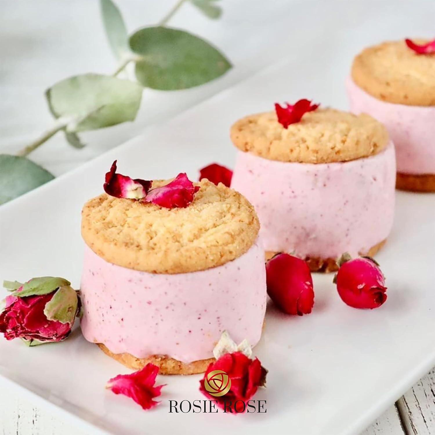 Rosie Rose Edible Red Rose Flowers - 50g Dried Cherry for Wedding Cakes ...