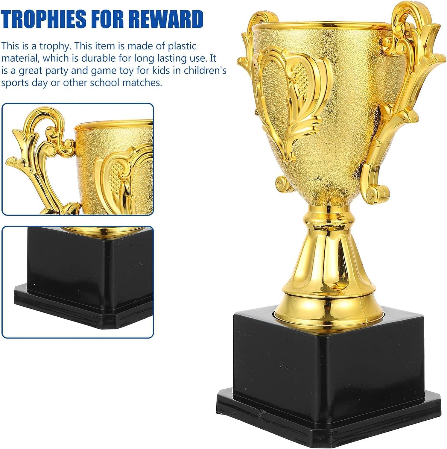 Gold Award Trophies for Kids - Plastic Trophy Cup for Sports ...