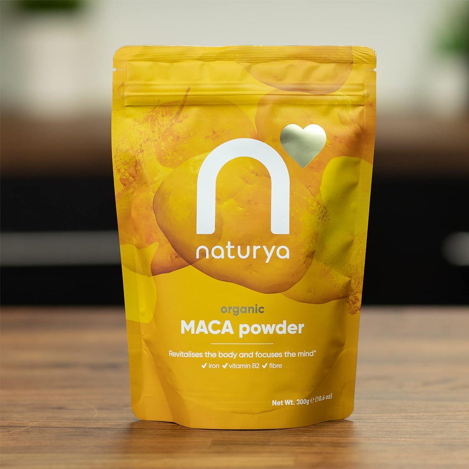 Naturya Organic Maca Powder - High Altitude Peruvian Superfood Rich in ...