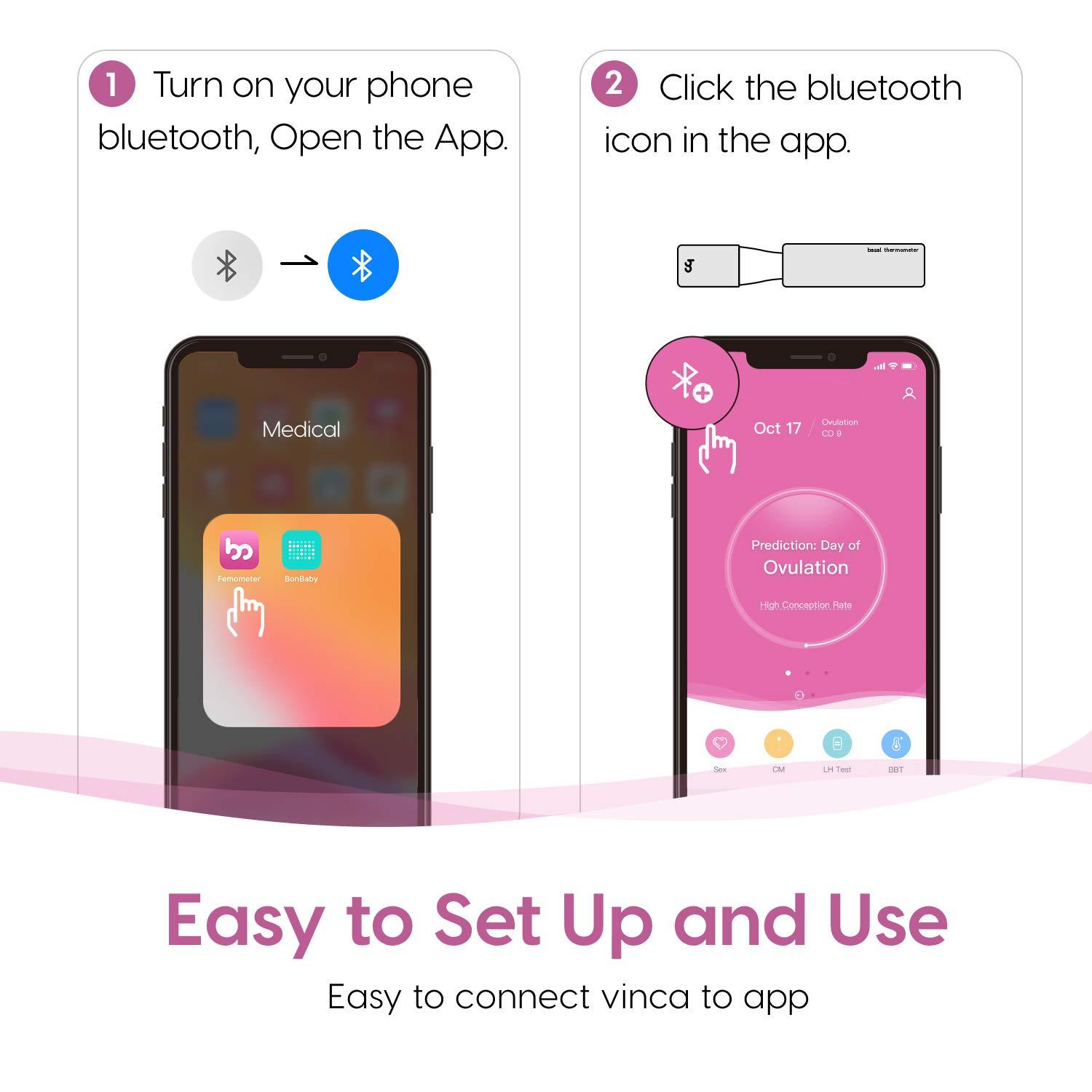 Femometer Smart Basal Thermometer - High-Precision Ovulation ...