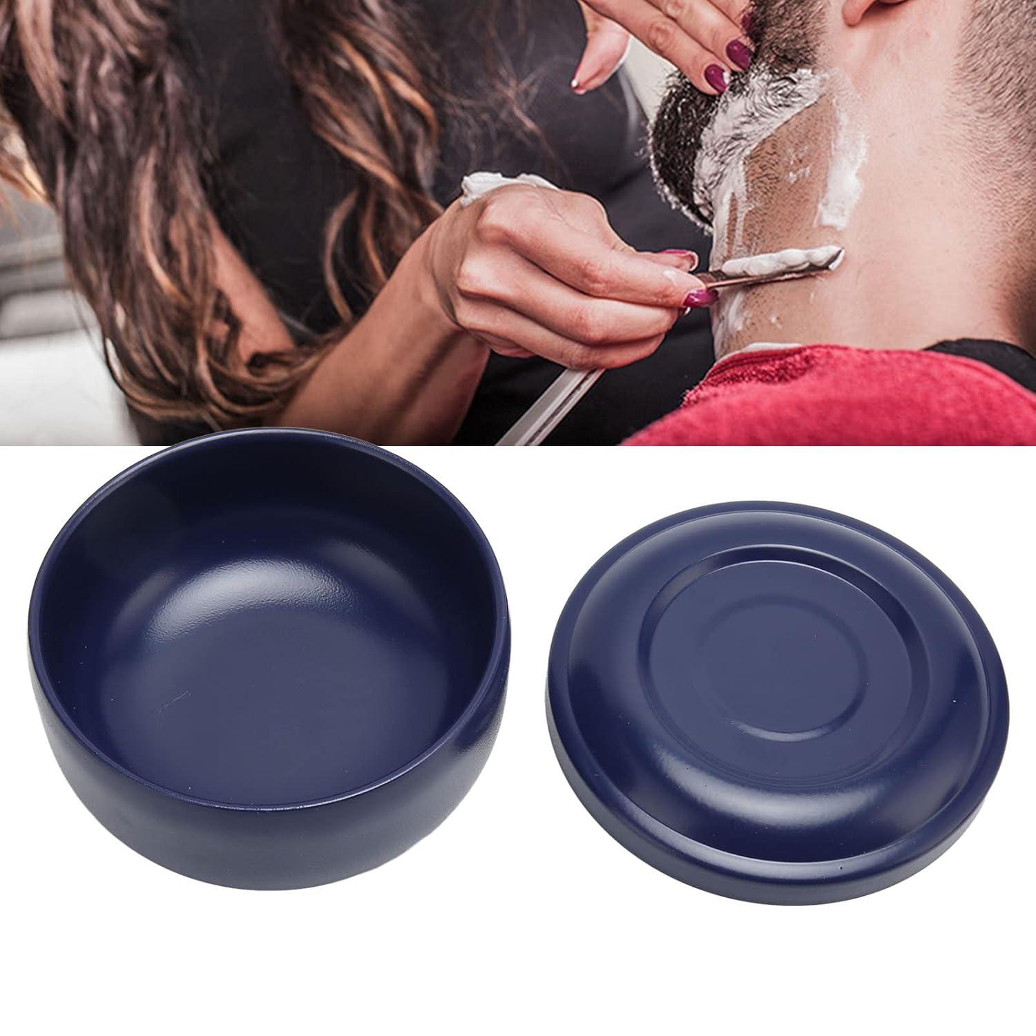 Dark Blue Iron Shaving Cup - Wide Opening Large Capacity Foaming ...