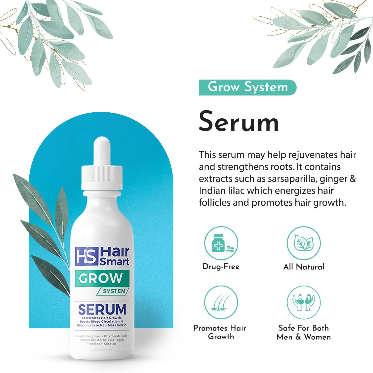 HairSmart Hair Growth Serum with Ayurvedic Herbs & Keratin | Accelerate ...