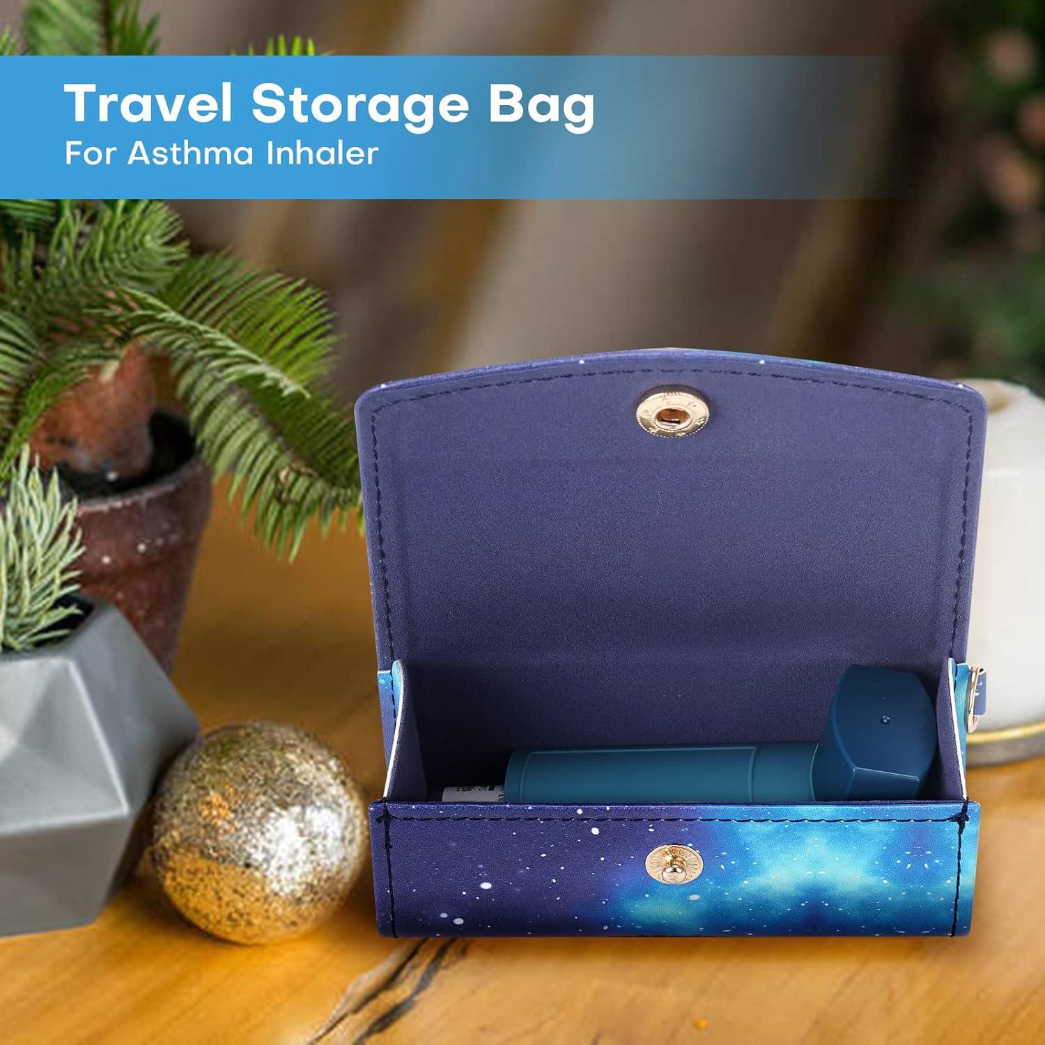 MGZNMTY Asthma Inhaler Holder Case - Travel Friendly Storage Bag for ...