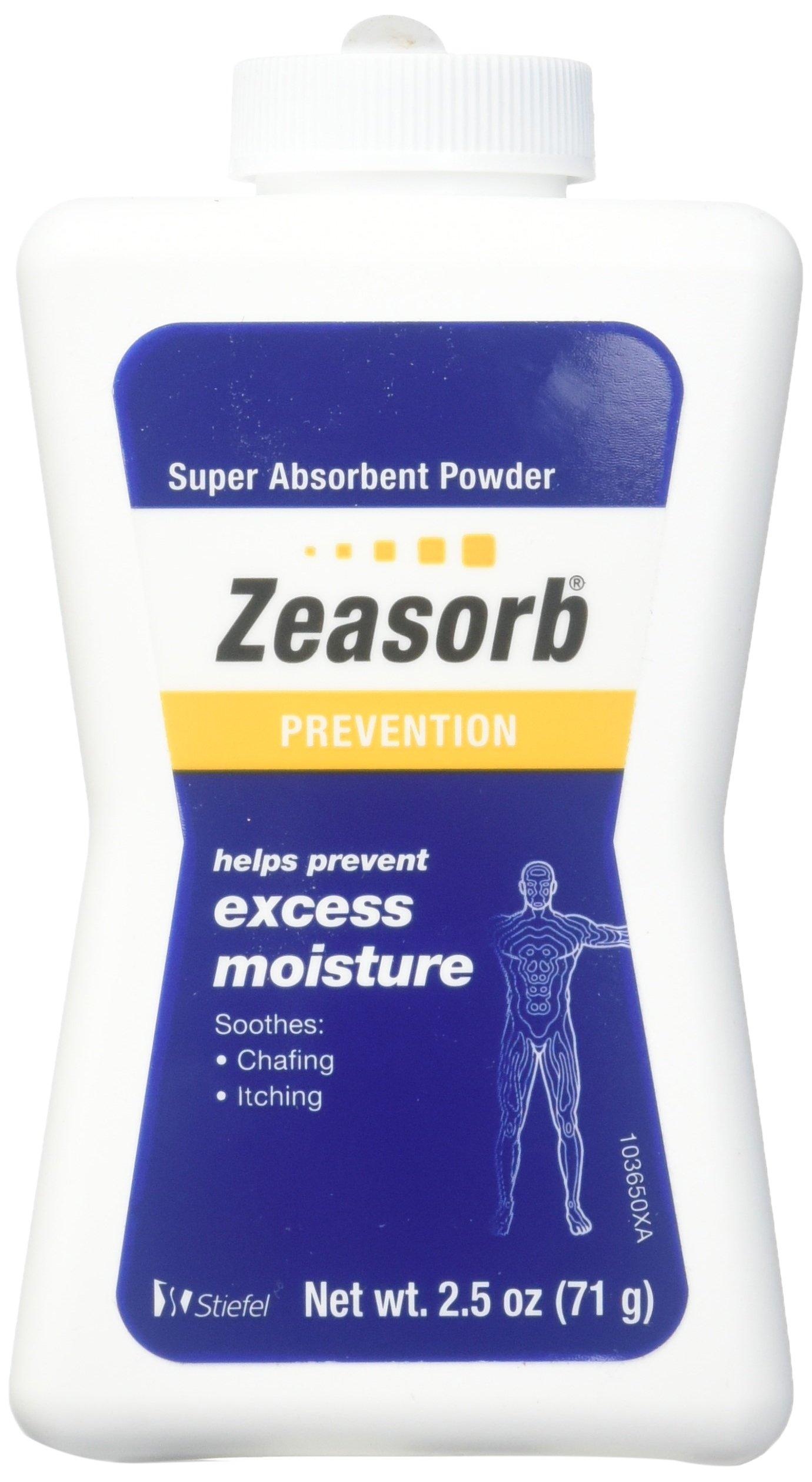 ZEASORB Powder 2.5 OZ (3 Pack) - Fast-acting Absorbent Powder for ...