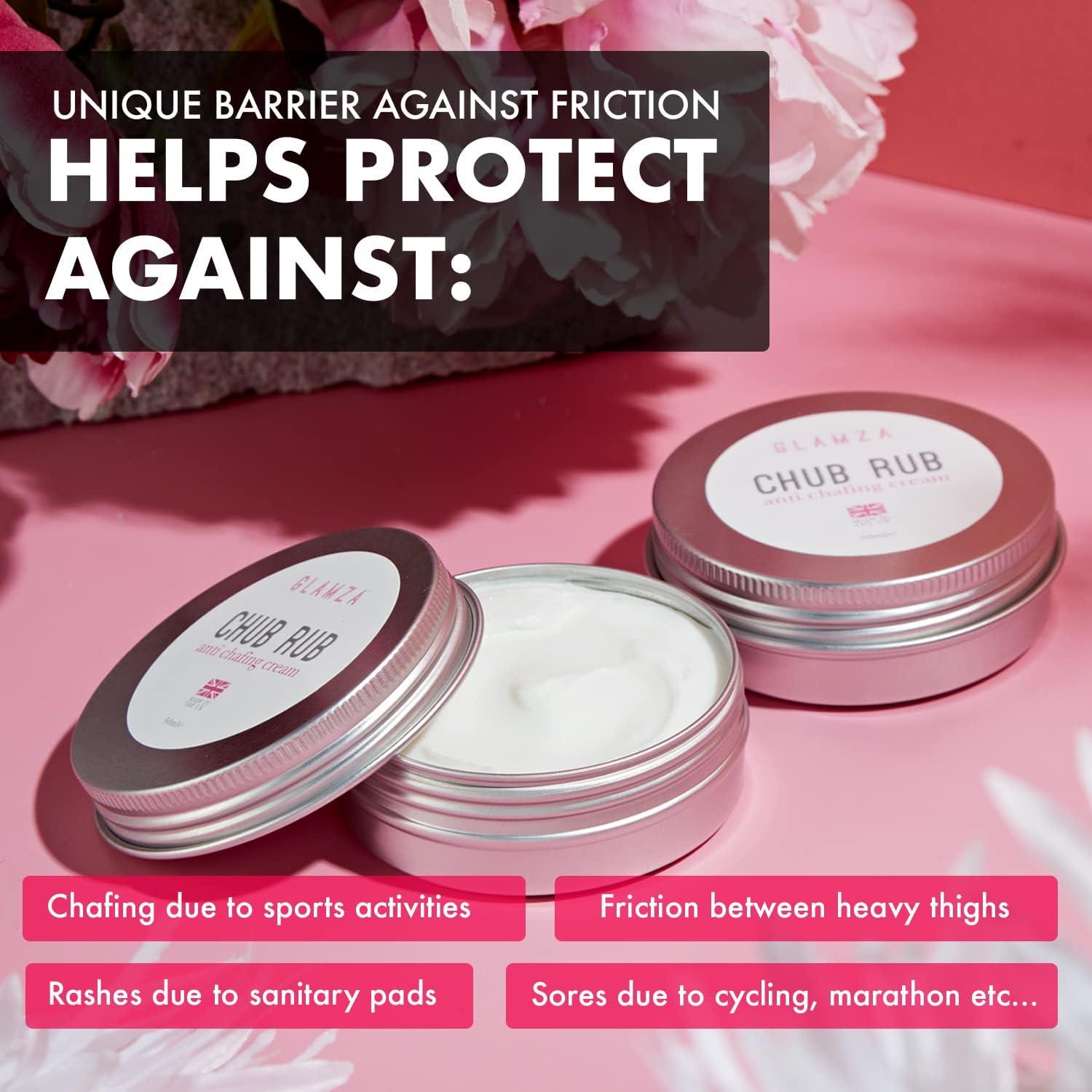 Glamza Chub Rub Anti Chafing Cream 50g - Smooth Skin All Over, Ideal ...
