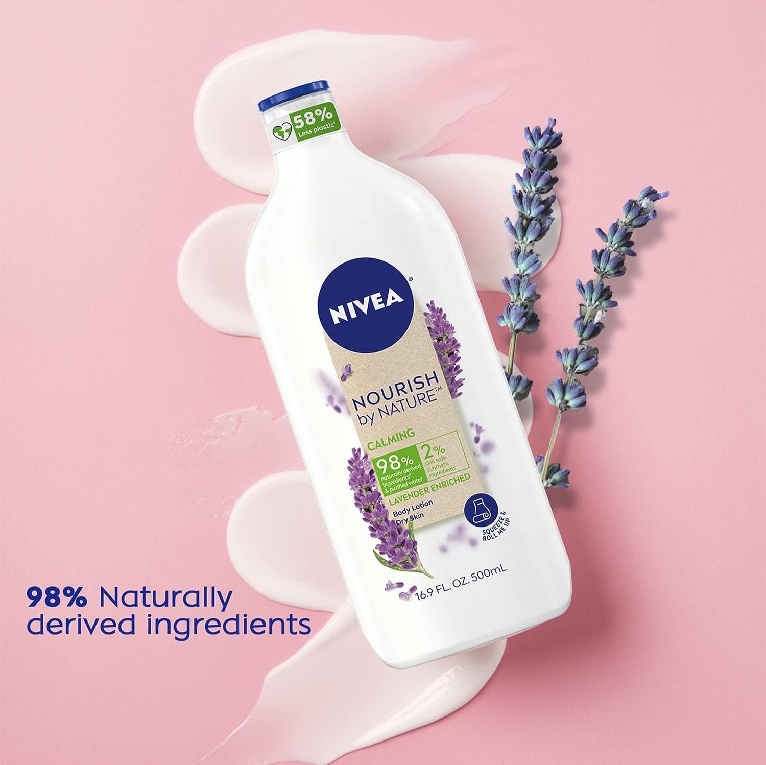 NIVEA Calming Lavender Enriched Body Lotion 16.9 fl oz - Nourish Dry ...