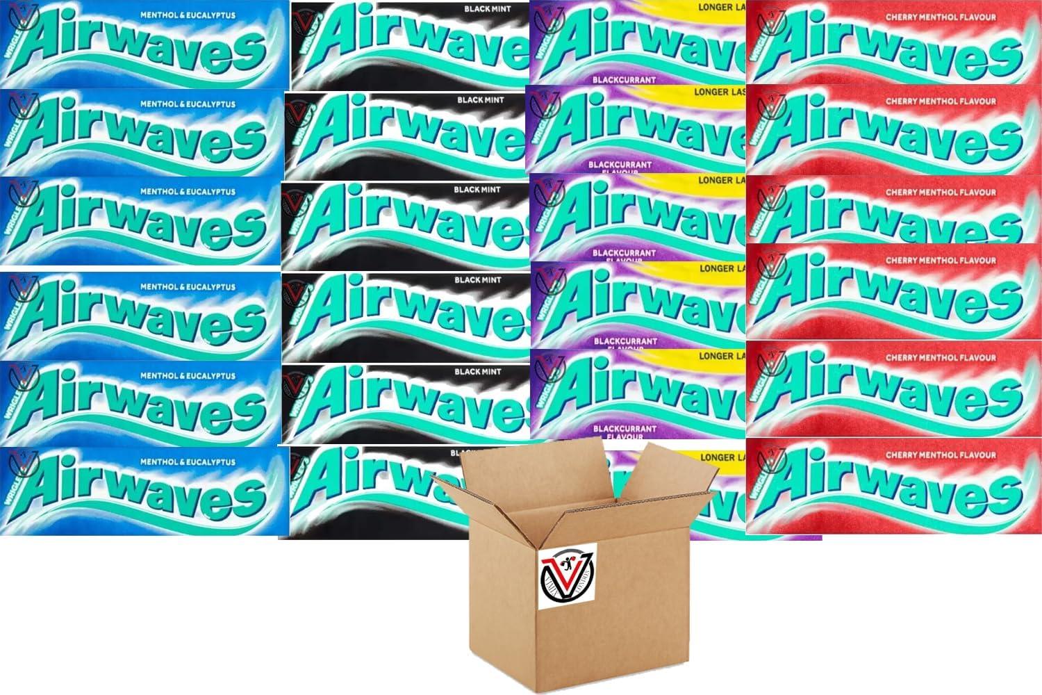 MIXED FOUR FLAVOURS AIRWAVES SUGARFREE CHEWING GUM 14g x24 PACKETS | Buy Now with Express ...