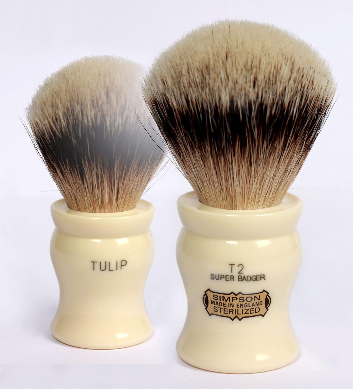 Simpsons Tulip X2 Super Badger Shaving Brush - Premium Badger Brush for ...