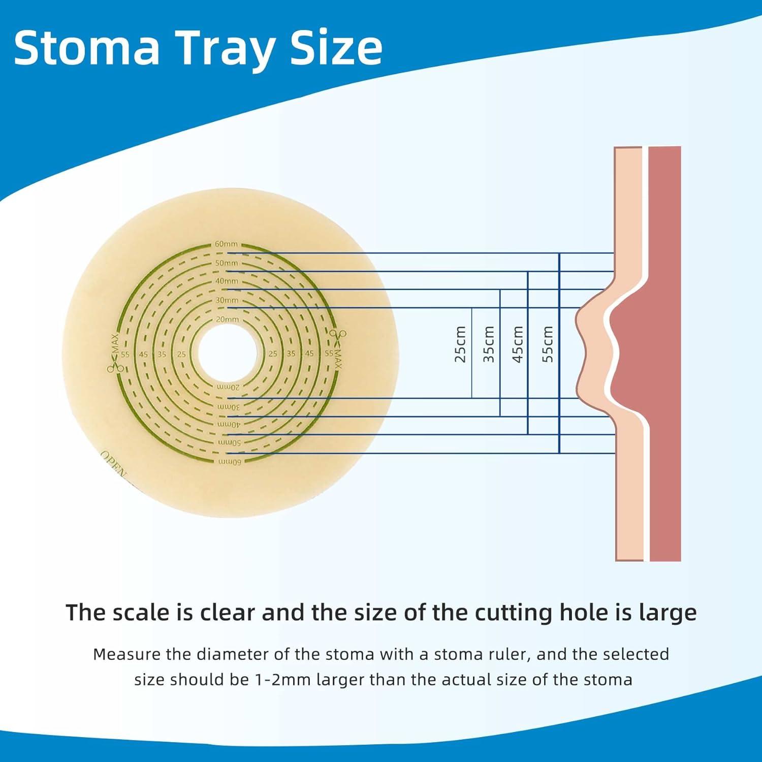 10PCS Skin-Friendly Colostomy Bags with Clamp Closure - Ostomy Supplies ...