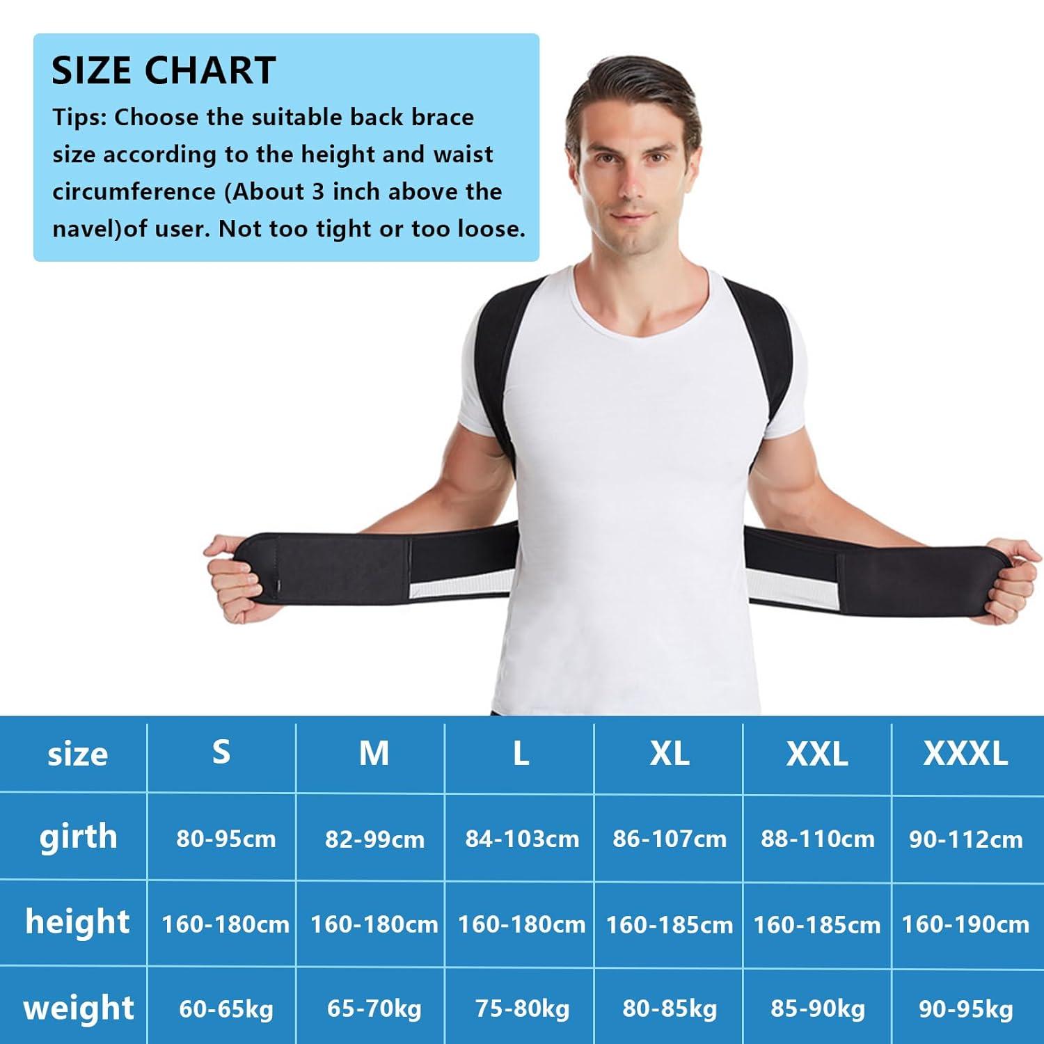 LUXOPALOPI Back Posture Corrector - Adjustable Lumbar Shoulder Support ...