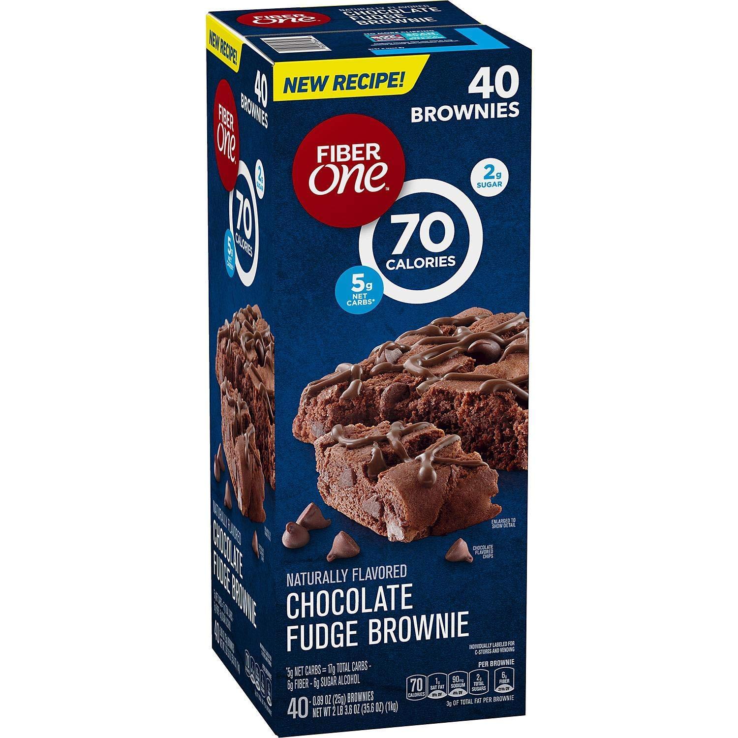 Fiber One Chocolate Fudge Brownies - 70 Calories (40 Count)