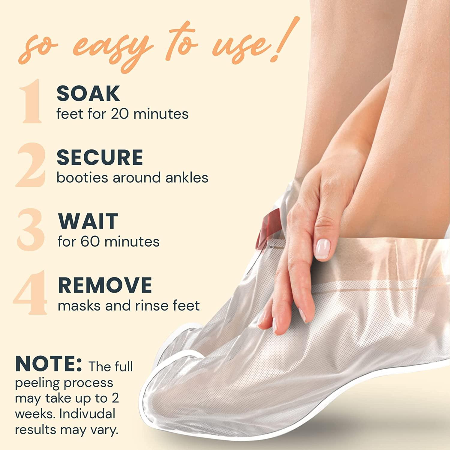 Scala Foot Peel Mask Treatment - 2 Pack Dead Skin Remover & Exfoliator ...