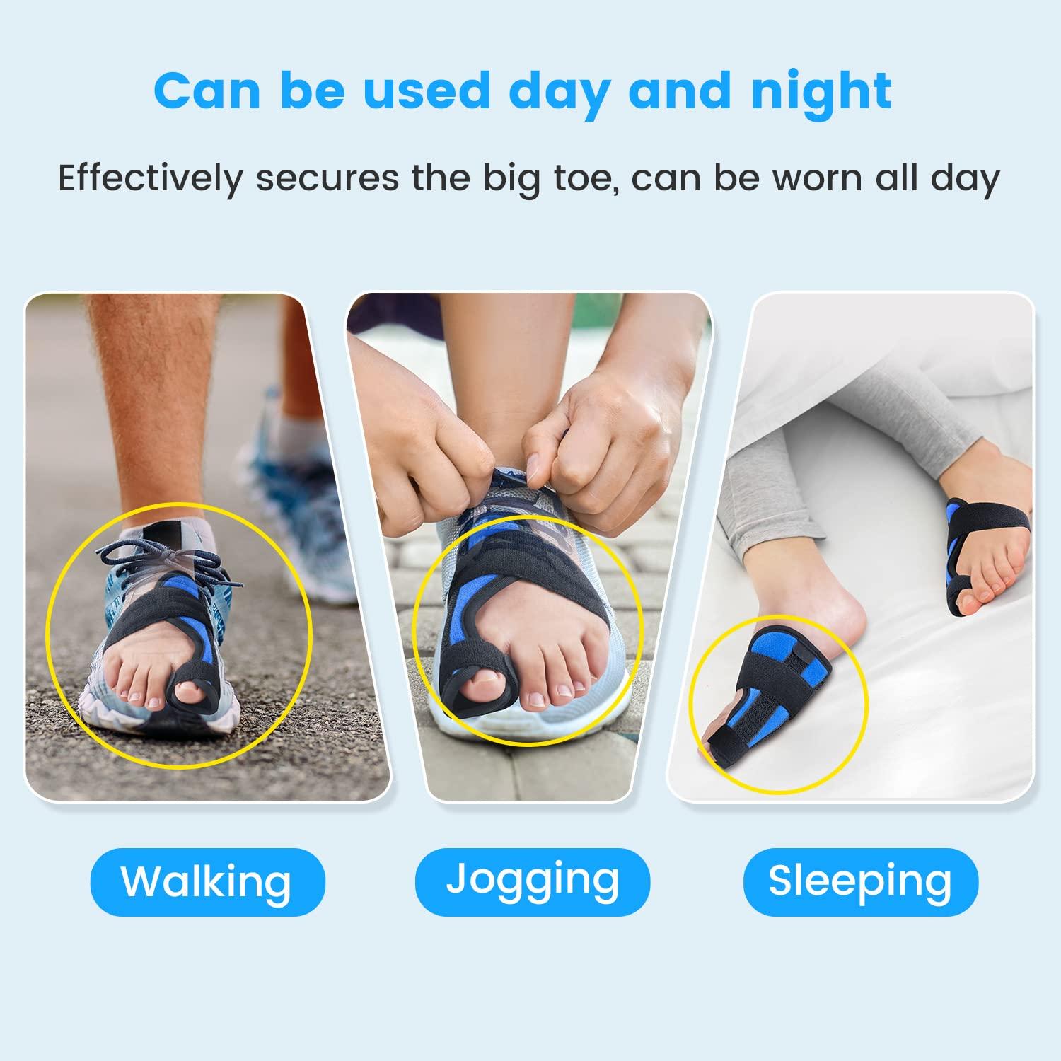 Big Toe Splint Brace for Women & Men - Adjustable Support with Aluminum ...