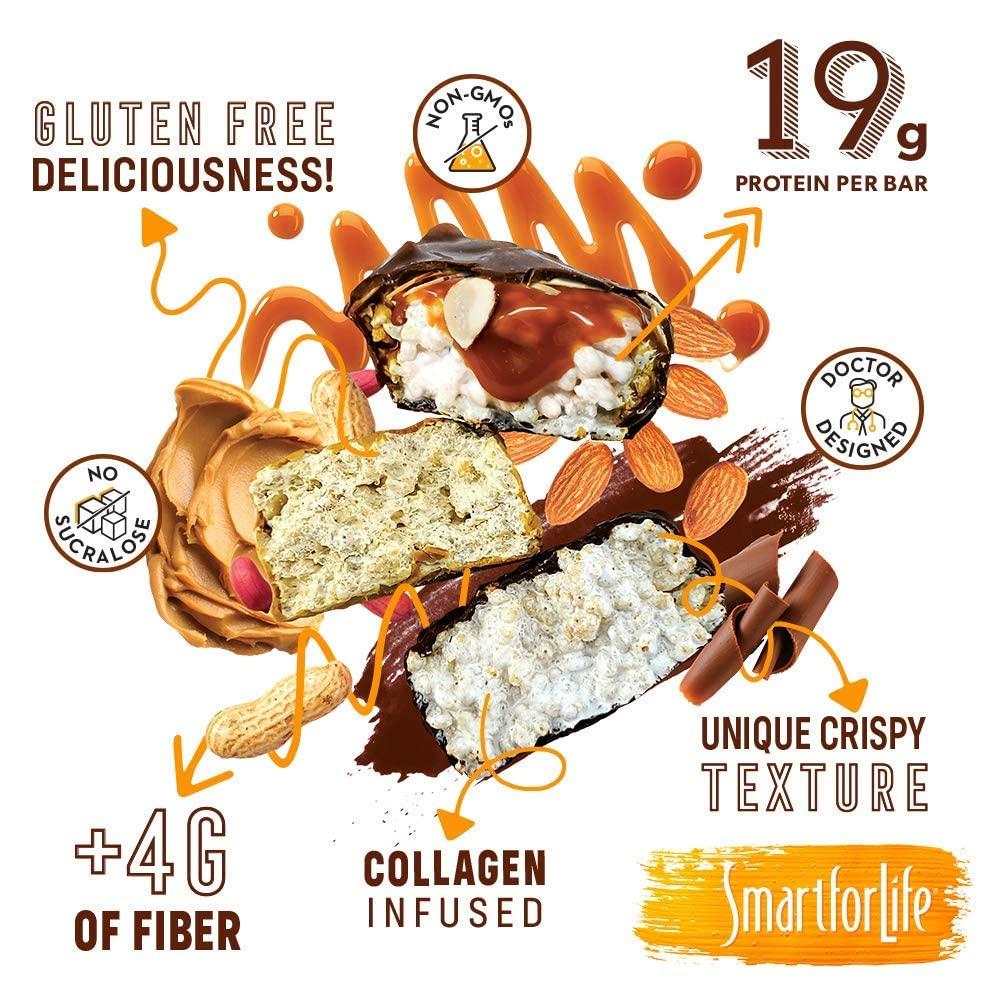 Smart for Life High Protein Low Sugar Bar Variety Pack - 18 Ct - Gluten ...
