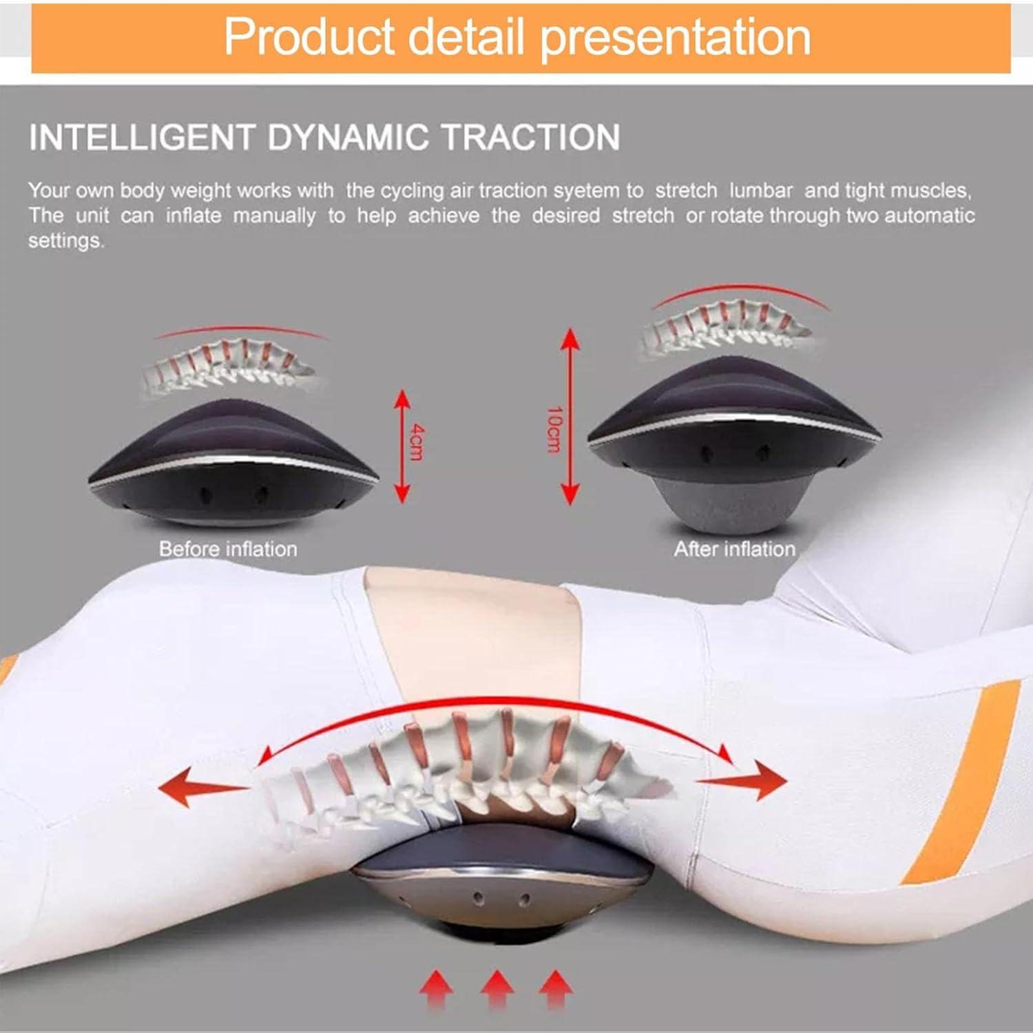 MTTXY Electric Lumbar Traction Device | Heat Massage & Adjustable ...