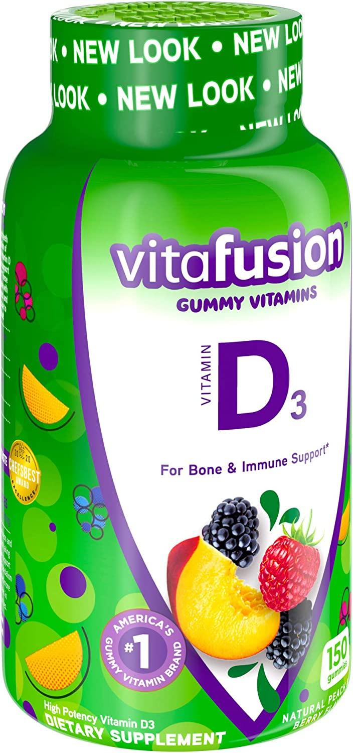 Vitafusion Vitamin D3 Gummy Vitamins 50mcg - Immune System Support ...