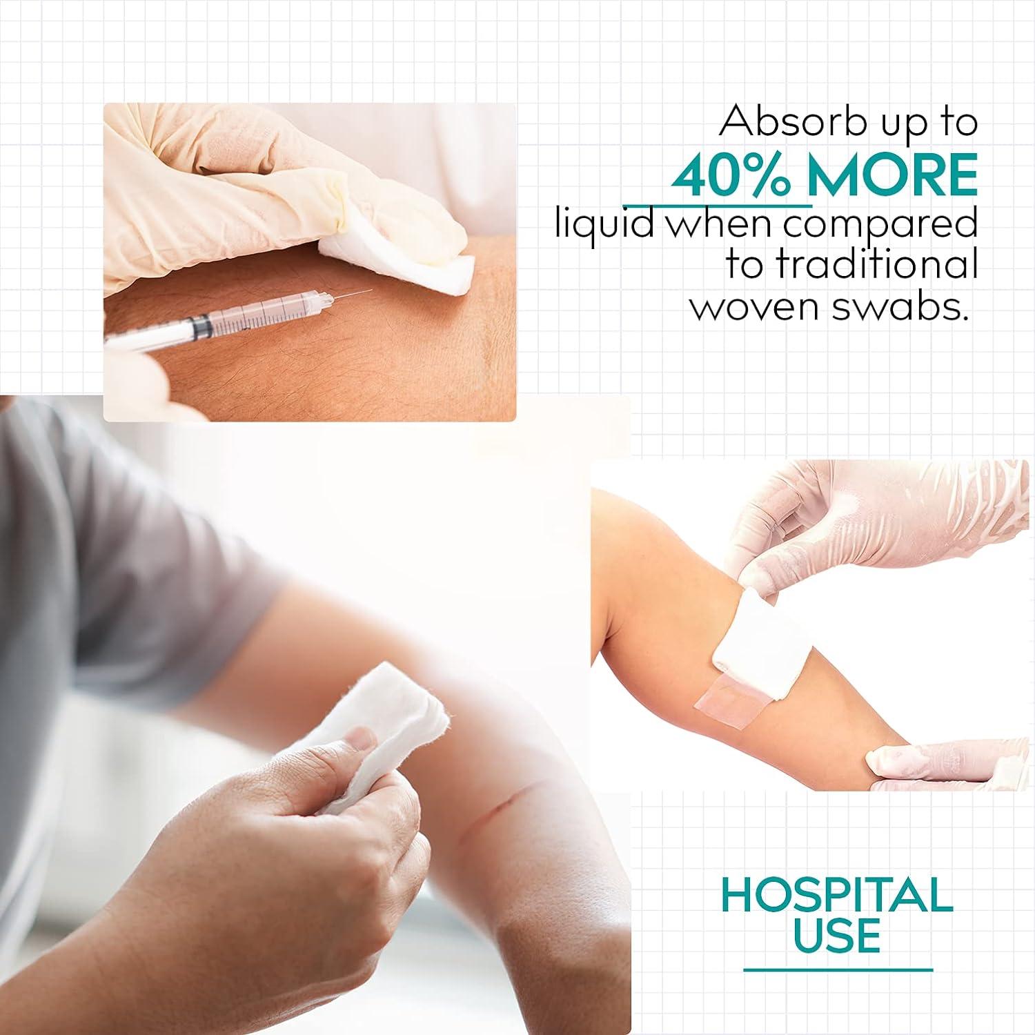 Medrull Sterile Ultrasoft 4-Layer Wound Compresses - 5cm x 5cm (40 ...