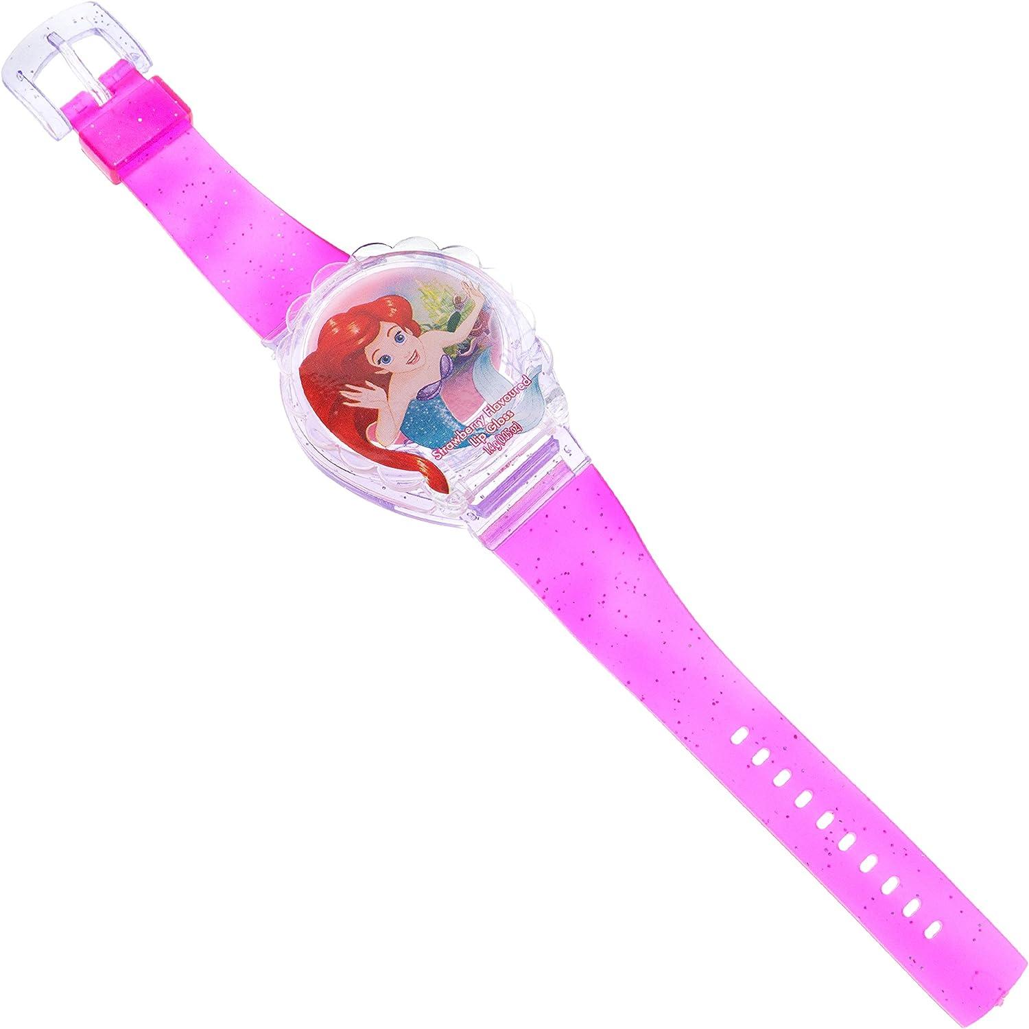 Disney Princess Sparkle Lip Gloss Watch - Strawberry Flavored Lip Balm ...