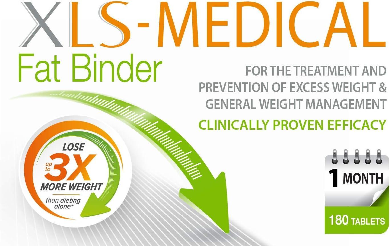 XLS-Medical Fat Binder 180 Tablets - Reduce Calorie Intake, Up to 3x ...