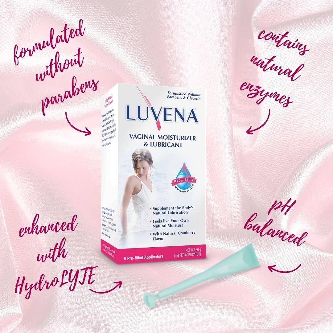 Luvena Vaginal Moisturizer & Menopause Support for Women - 6 Count ...