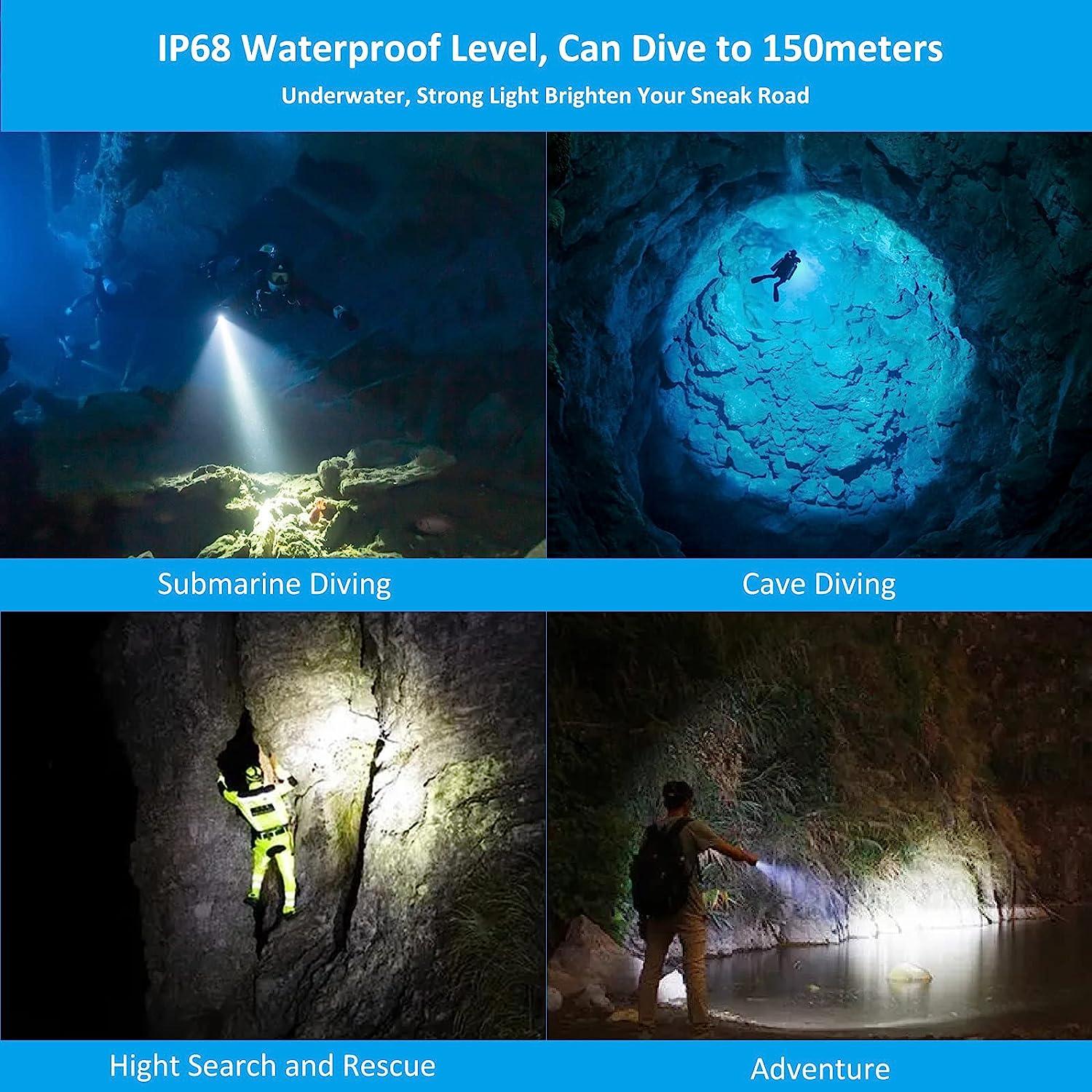 ORCATORCH D520 Scuba Dive Light - 1000 Lumens Waterproof Diving Torch ...