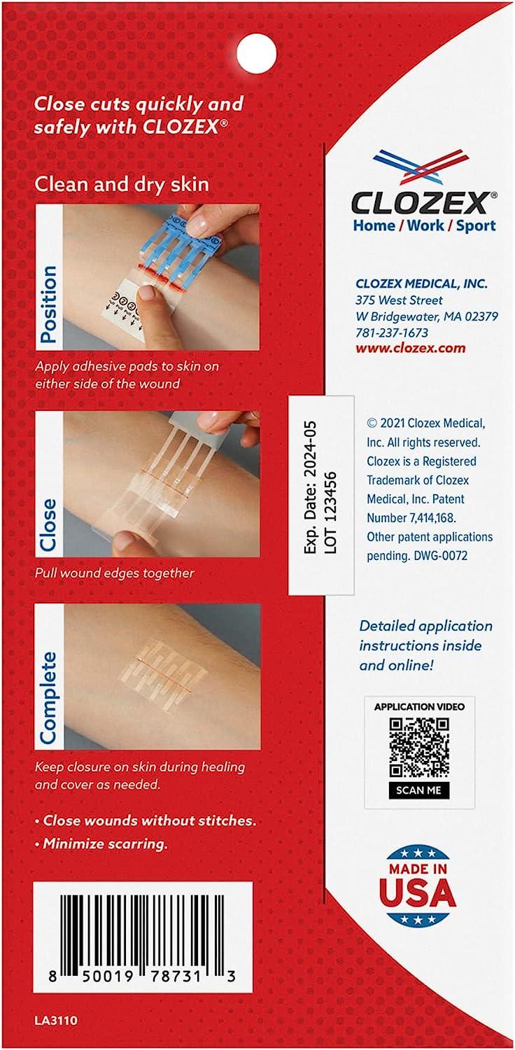 FDA Cleared Clozex Emergency Laceration Closures - Repair Wounds ...