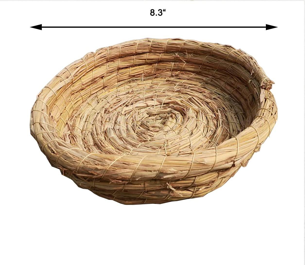 Orgrimmar Handmade Woven Straw Bird Nest Breeding House for Small Pets ...