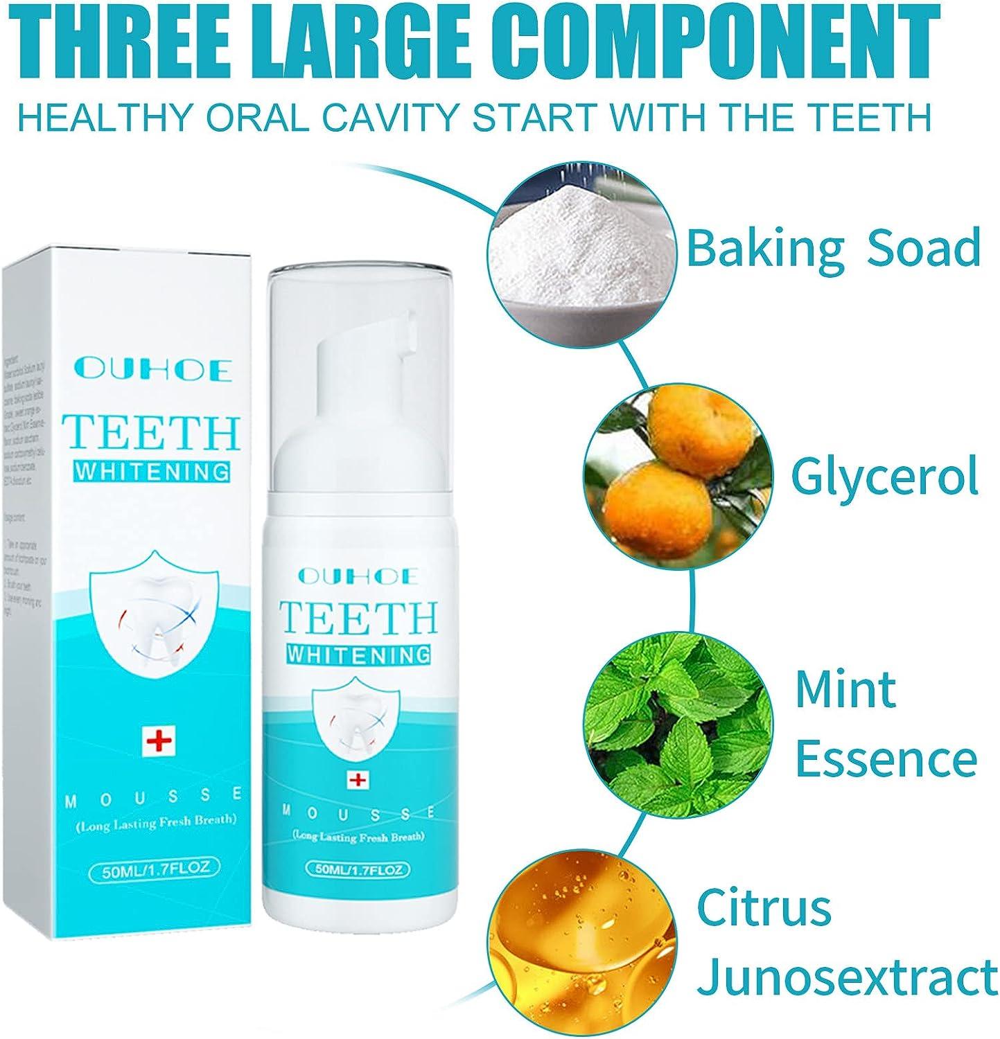 Dental Tartar Removal Teeth Mousse Foam Mouthwash - Fresh Breath, Press ...