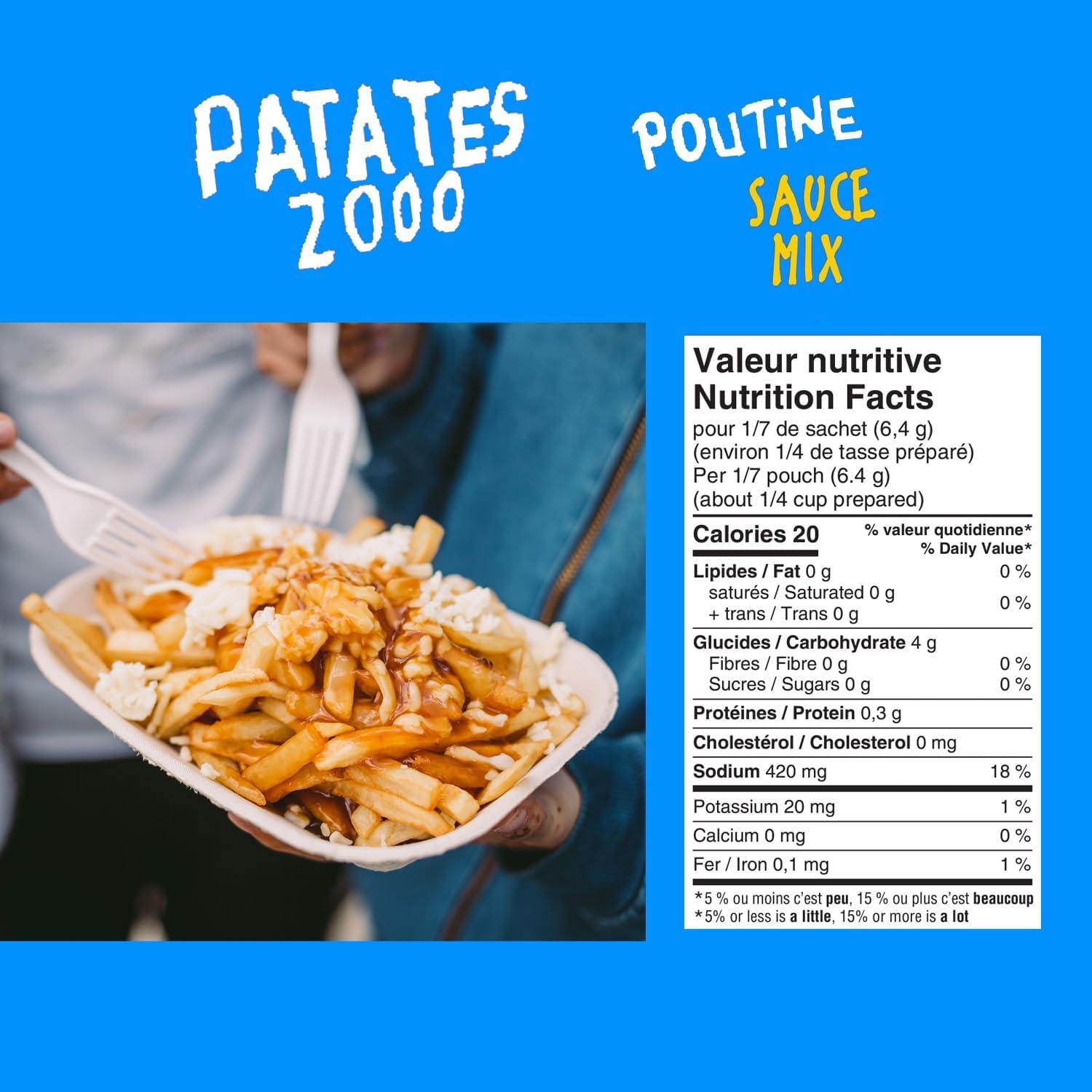 Patates 2000 Poutine Sauce Mix - Perfect for Cheese Fries Authentic Qu ...