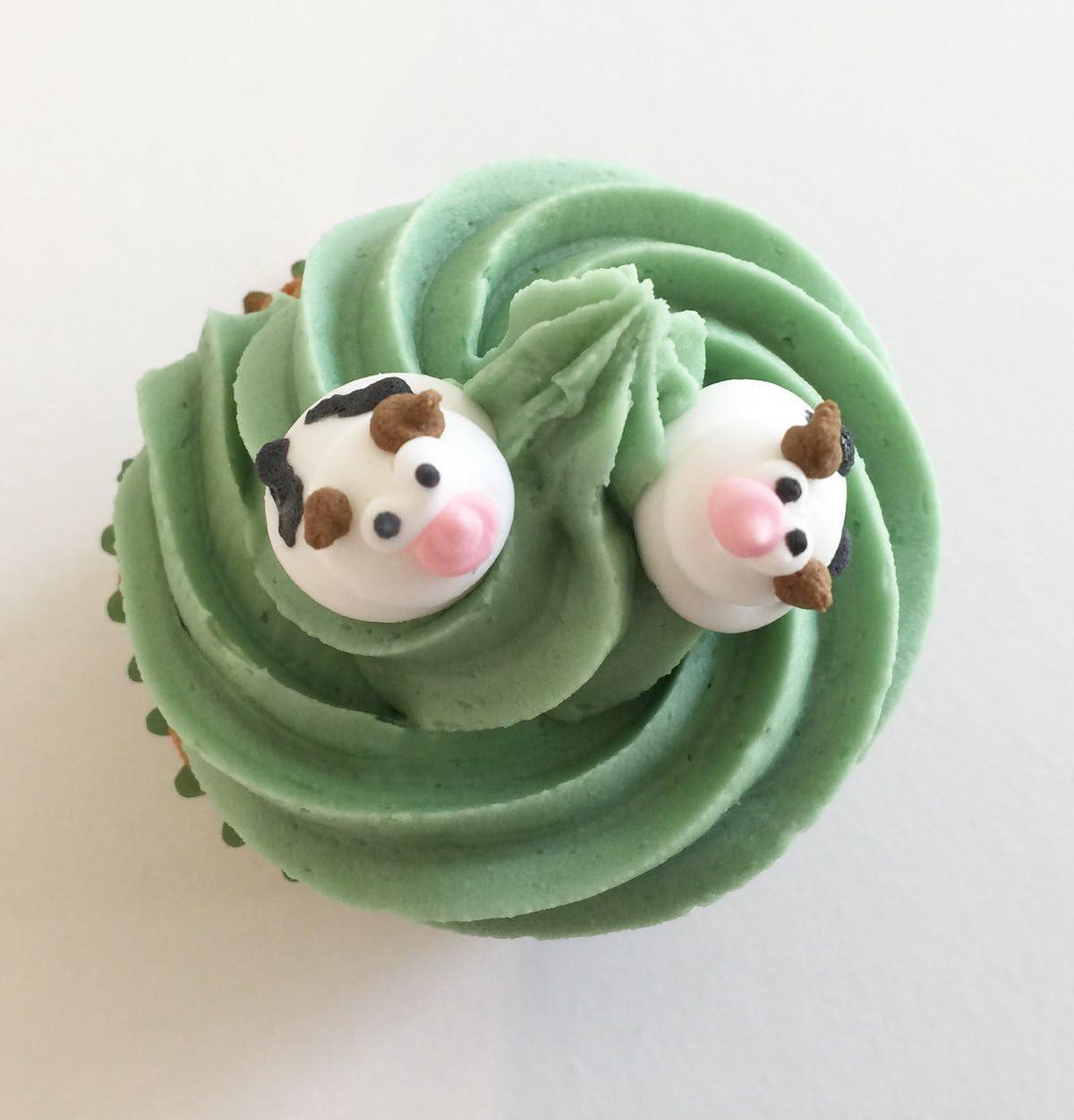 12 Edible Sugar Cake Decorations: Mini Farm Animals | Buy Now with ...