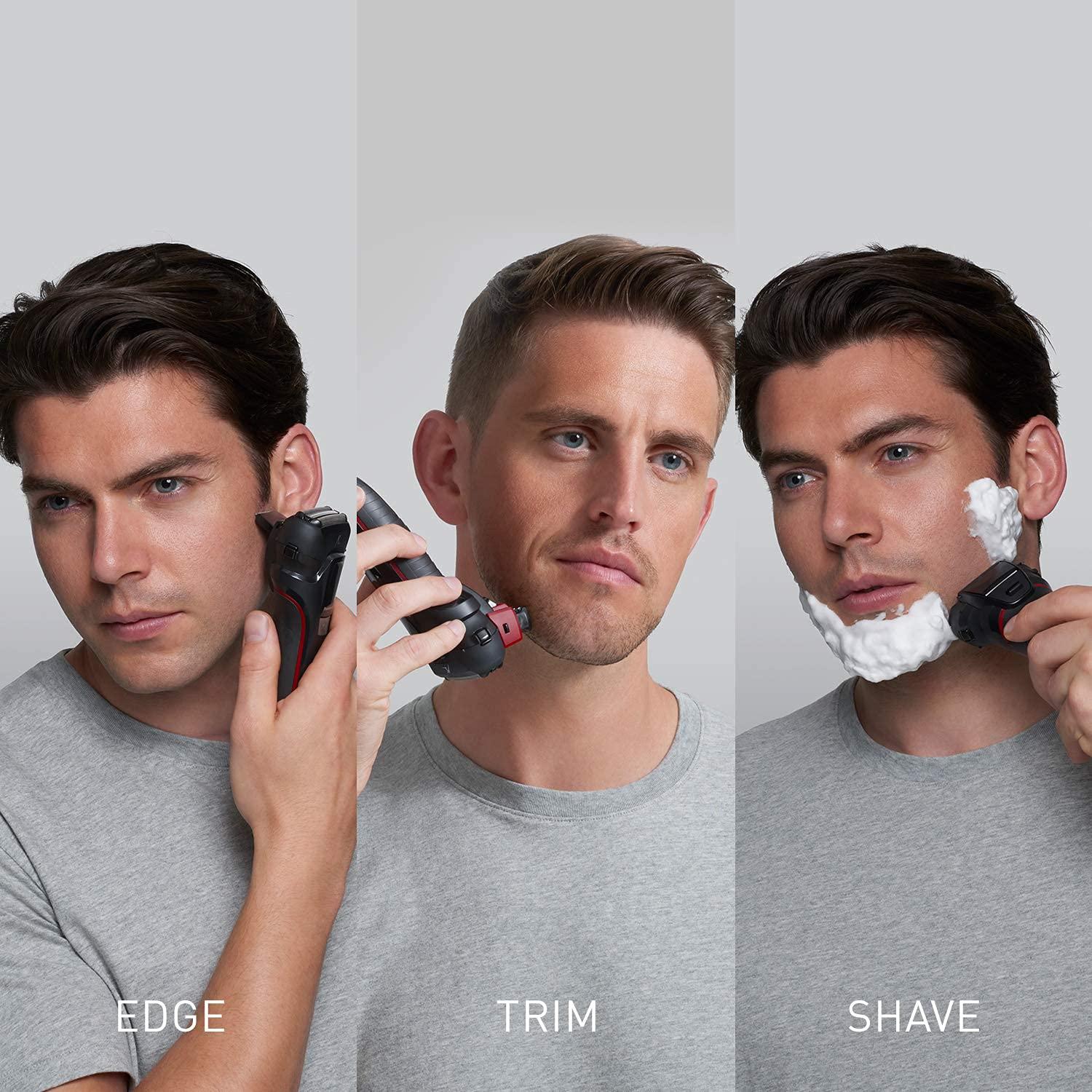 Panasonic ES-LL41-K Black Hybrid Shaver & Trimmer with Pop-Up Detailer ...