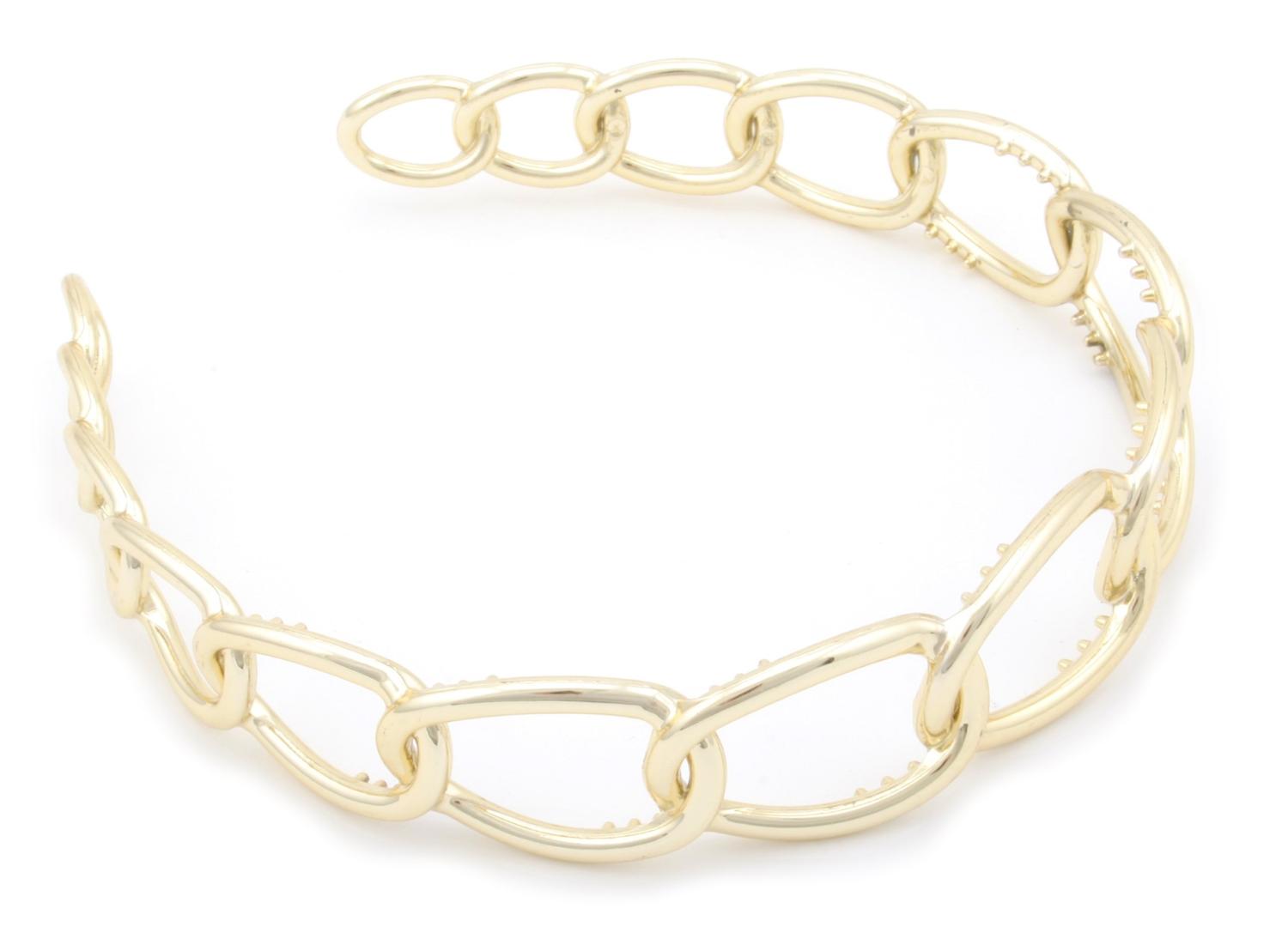 Zest Shiny Chain Link Effect Alice Band Hair Accessory Gold | Buy Now ...