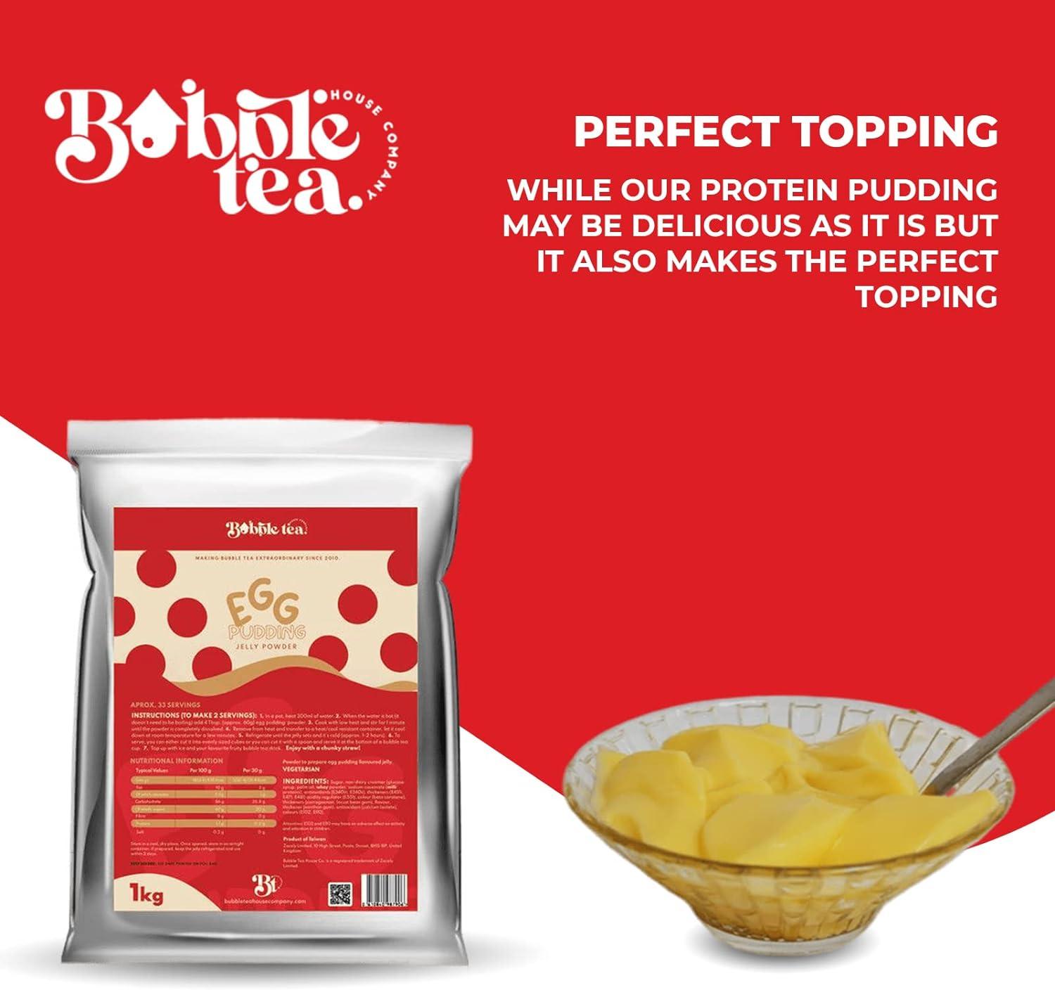 Zacely Egg Pudding Powder - Protein Pudding for Dessert Toppings ...