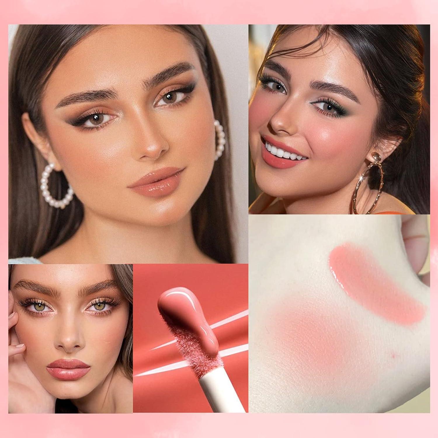 Long-Lasting Matte Liquid Blush #03 - Lightweight, Breathable Cream ...